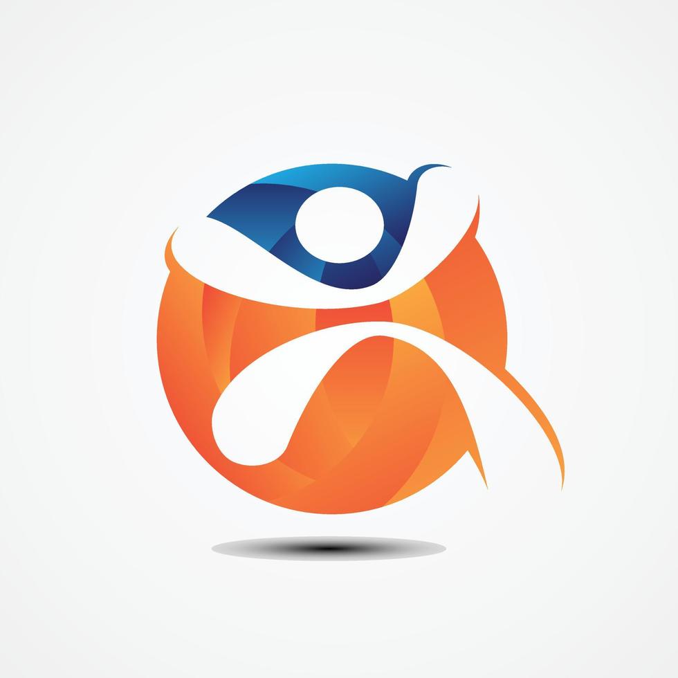 Abstract people vector symbol in flat style 17447866 Vector Art at Vecteezy