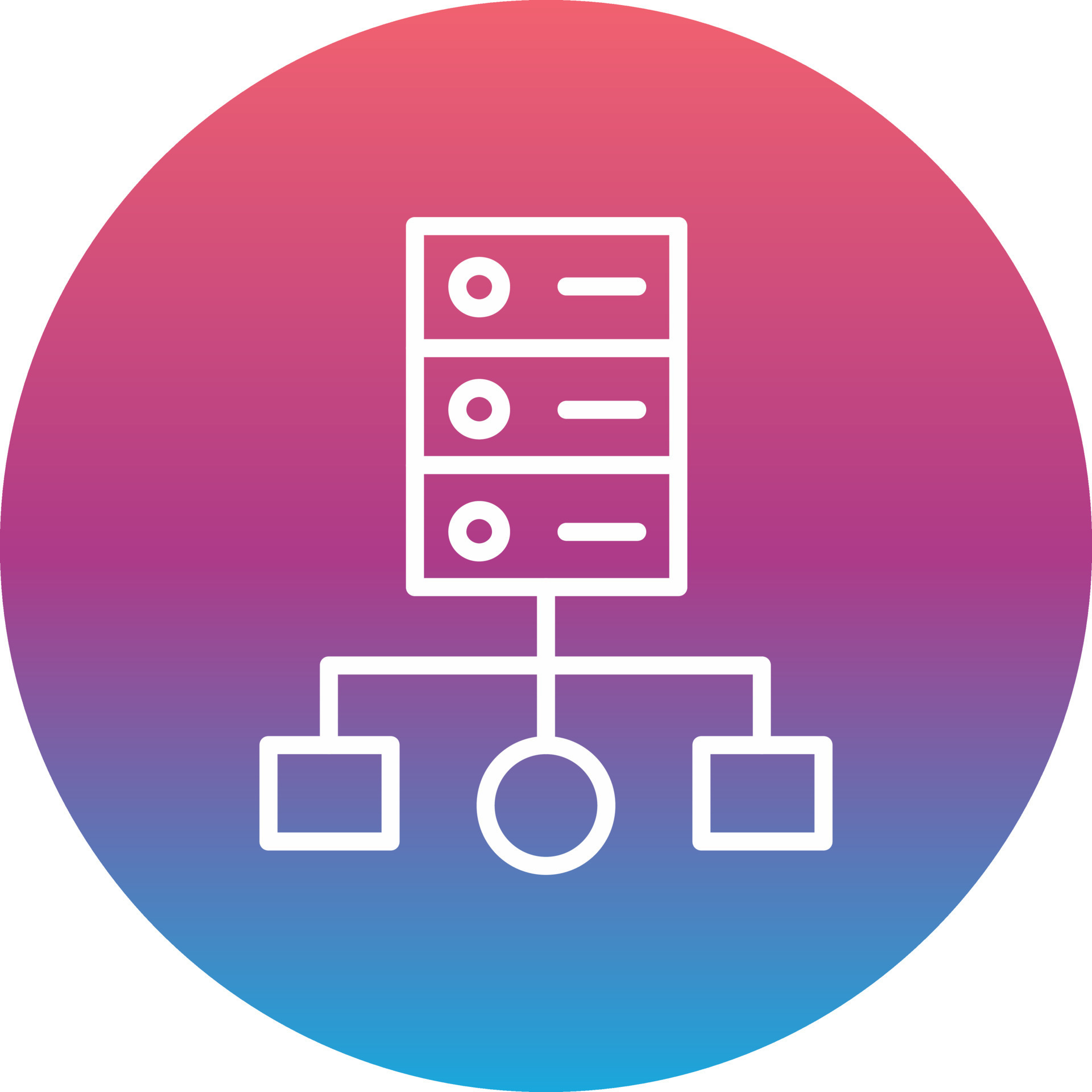 Cluster Computing Vector Icon 17449940 Vector Art At Vecteezy