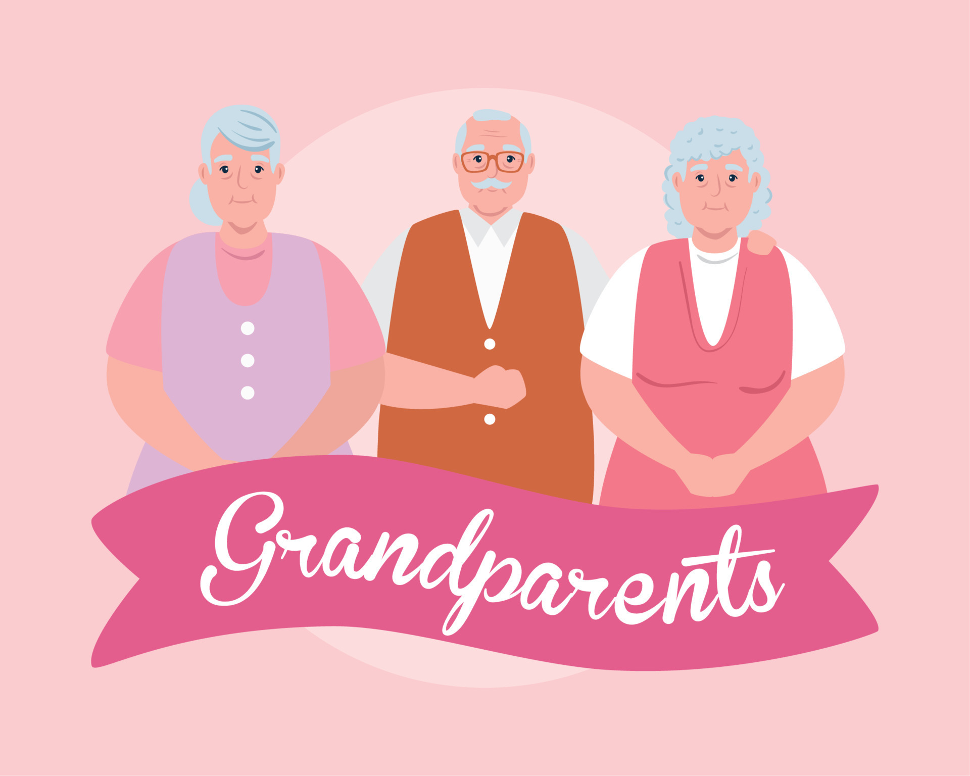 Happy Grand Parents Day With Cute Old People 17450713 Vector Art At happy-grand-parents-day-with-cute-old-people-17450713-vector-art-at