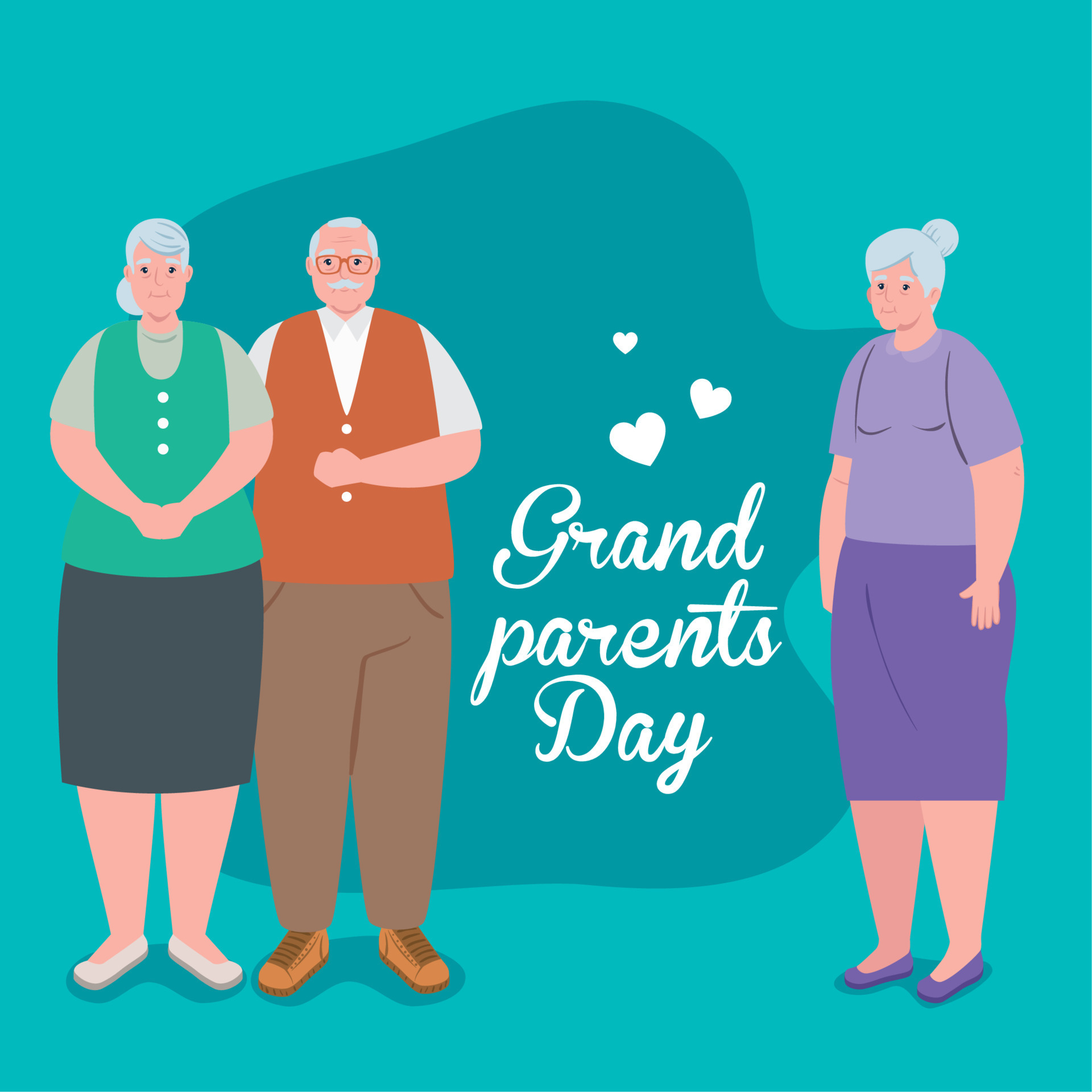 Happy Grand Parents Day With Cute Old People 17450800 Vector Art At happy-grand-parents-day-with-cute-old-people-17450800-vector-art-at
