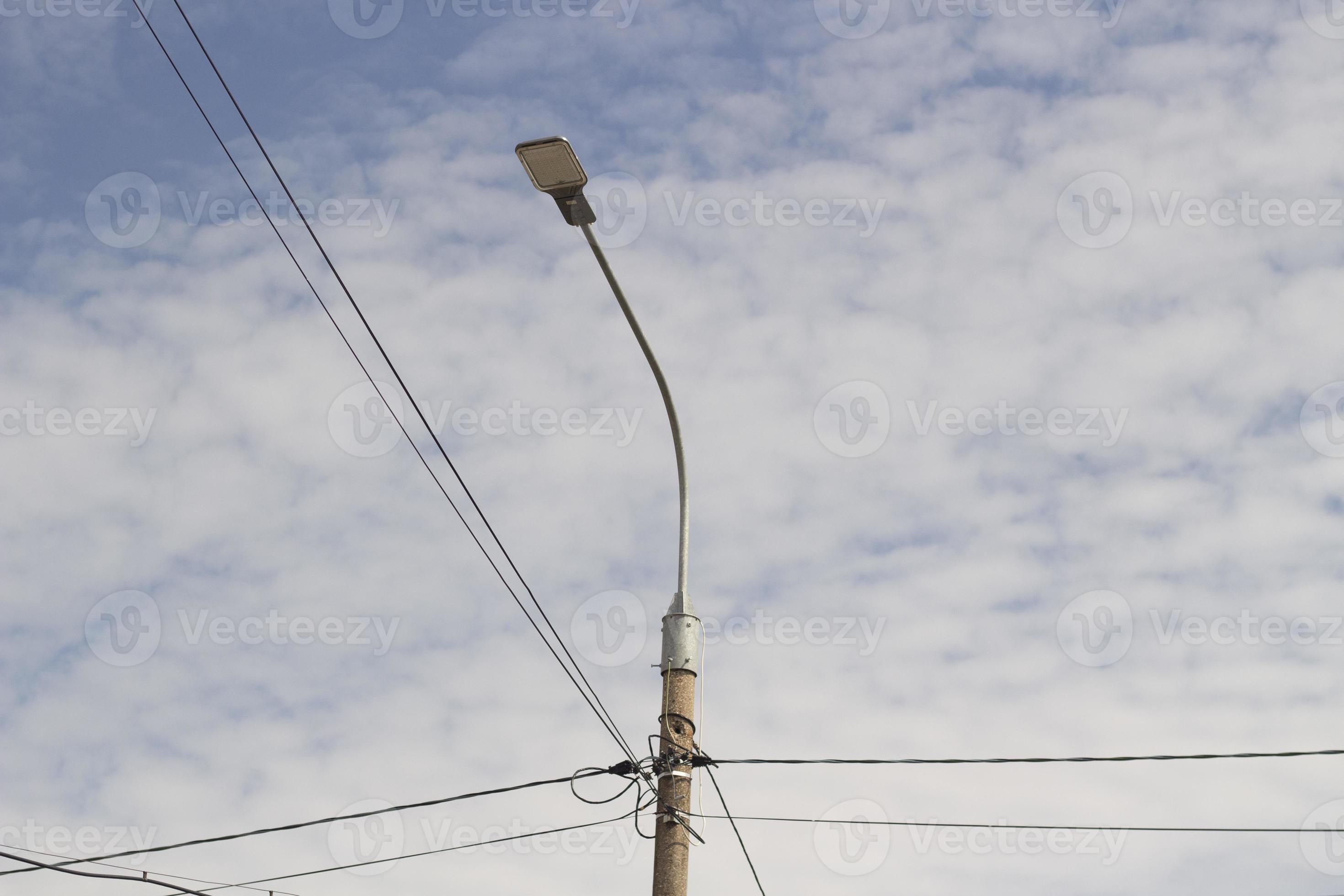 Street light during day. Pole with lamp. Urban electricity. 17455405 ... Street light during day. Pole with lamp. Urban electricity. 17455405 ...