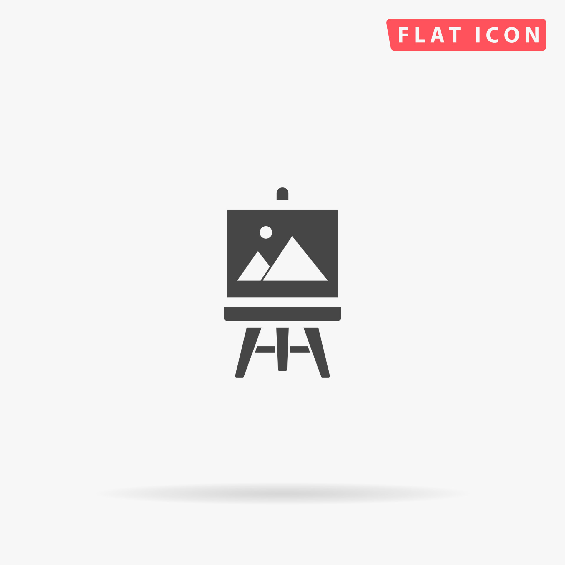 Drawing flat vector icon. Glyph style sign. Simple hand drawn ...