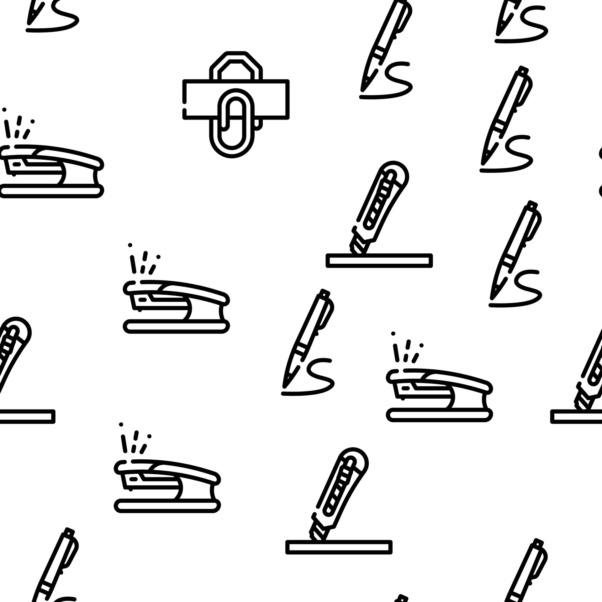 Stationery Equipment Vector Seamless Pattern 17459192 Vector Art At stationery-equipment-vector-seamless-pattern-17459192-vector-art-at
