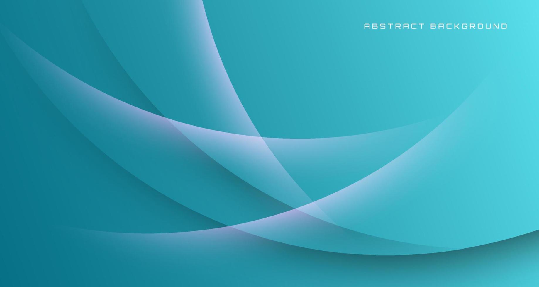 3d Blue Geometric Abstract Background Overlap Layer On Bright Space With Waves Decoration
