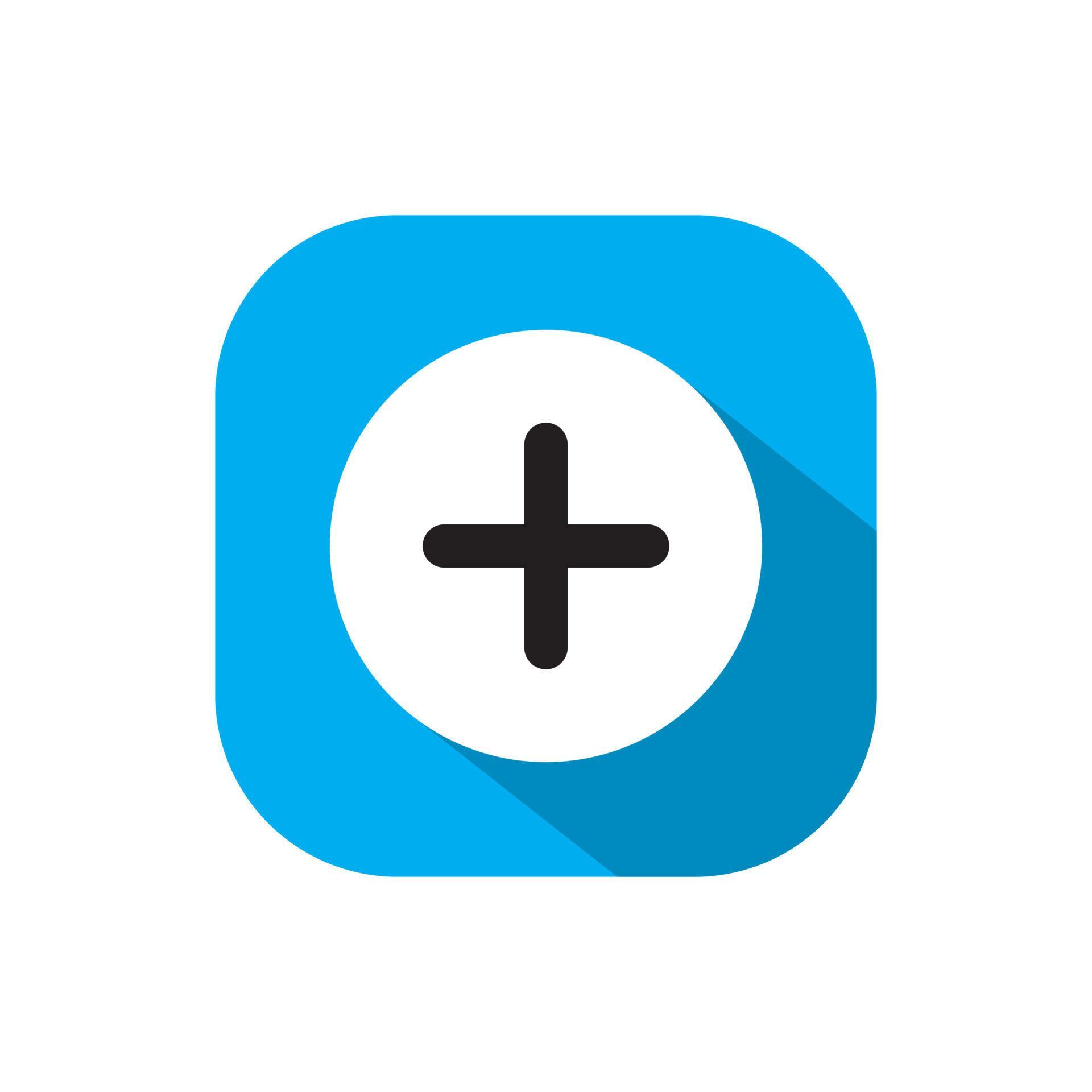 Add media button icon vector isolated on a square background 17460179 Vector Art at Vecteezy