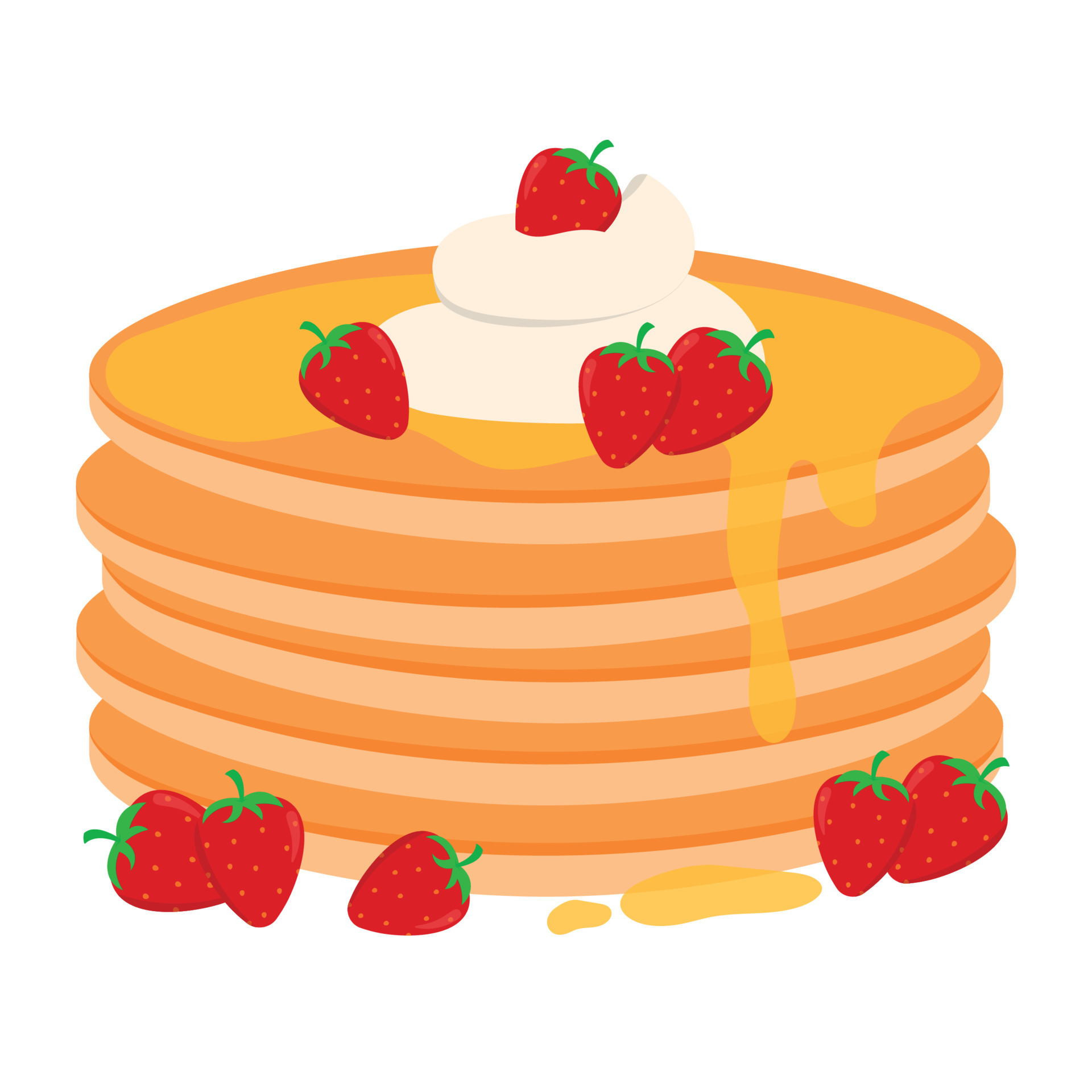 Strawberry Pancake Animated Cartoon Vector Illustration for Pancake Day ... Strawberry Pancake Animated Cartoon Vector Illustration for Pancake Day ...
