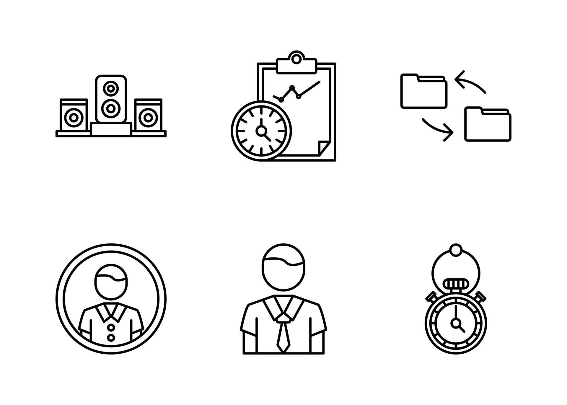 Project Planning Vector Icon Set 17463481 Vector Art at Vecteezy