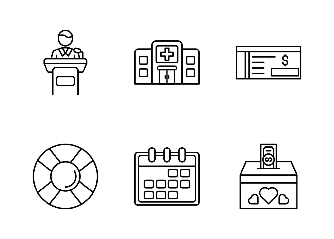 Charity Vector Icon Set 17463804 Vector Art at Vecteezy Charity Vector Icon Set 17463804 Vector Art at Vecteezy