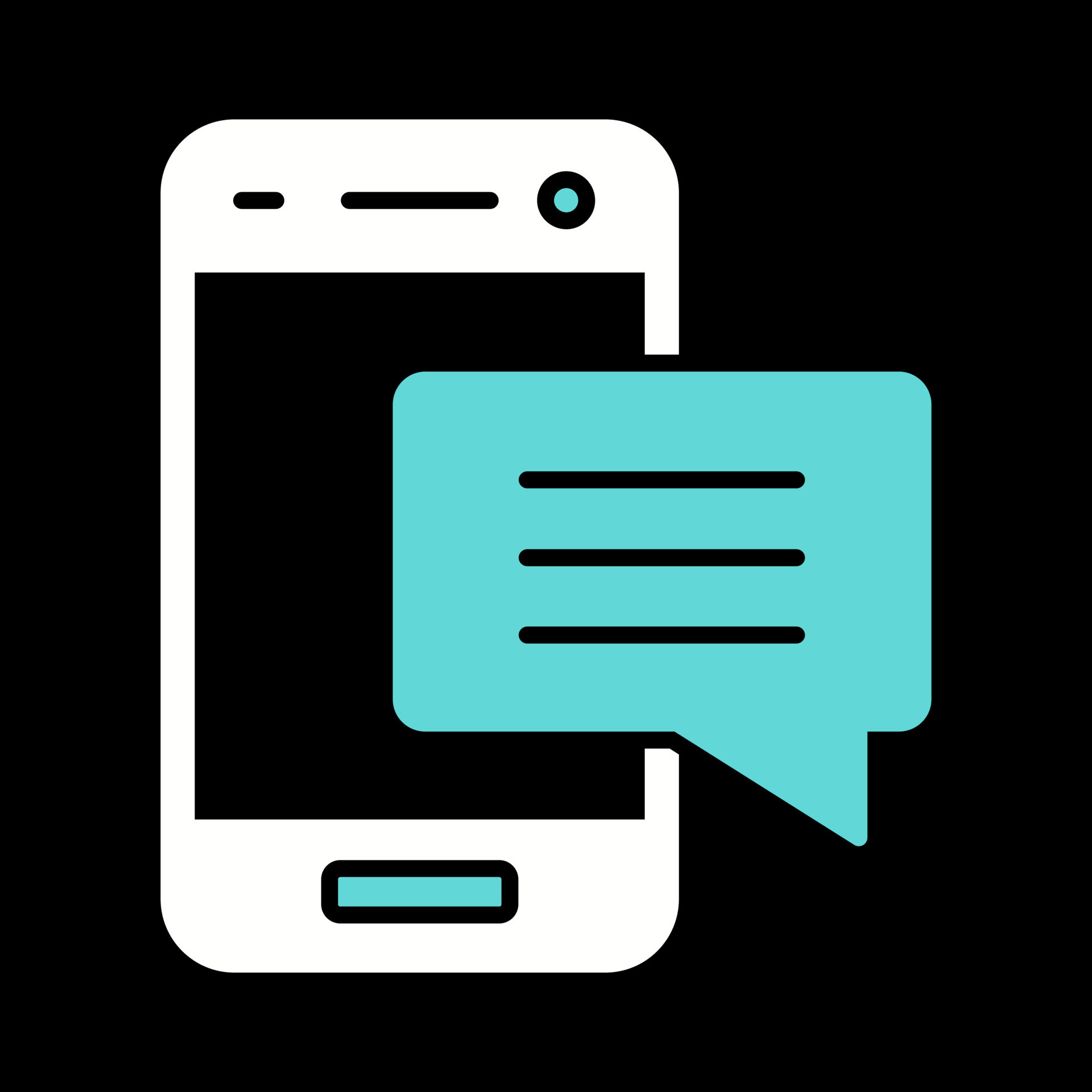 Sms Vector Icon 17472974 Vector Art at Vecteezy