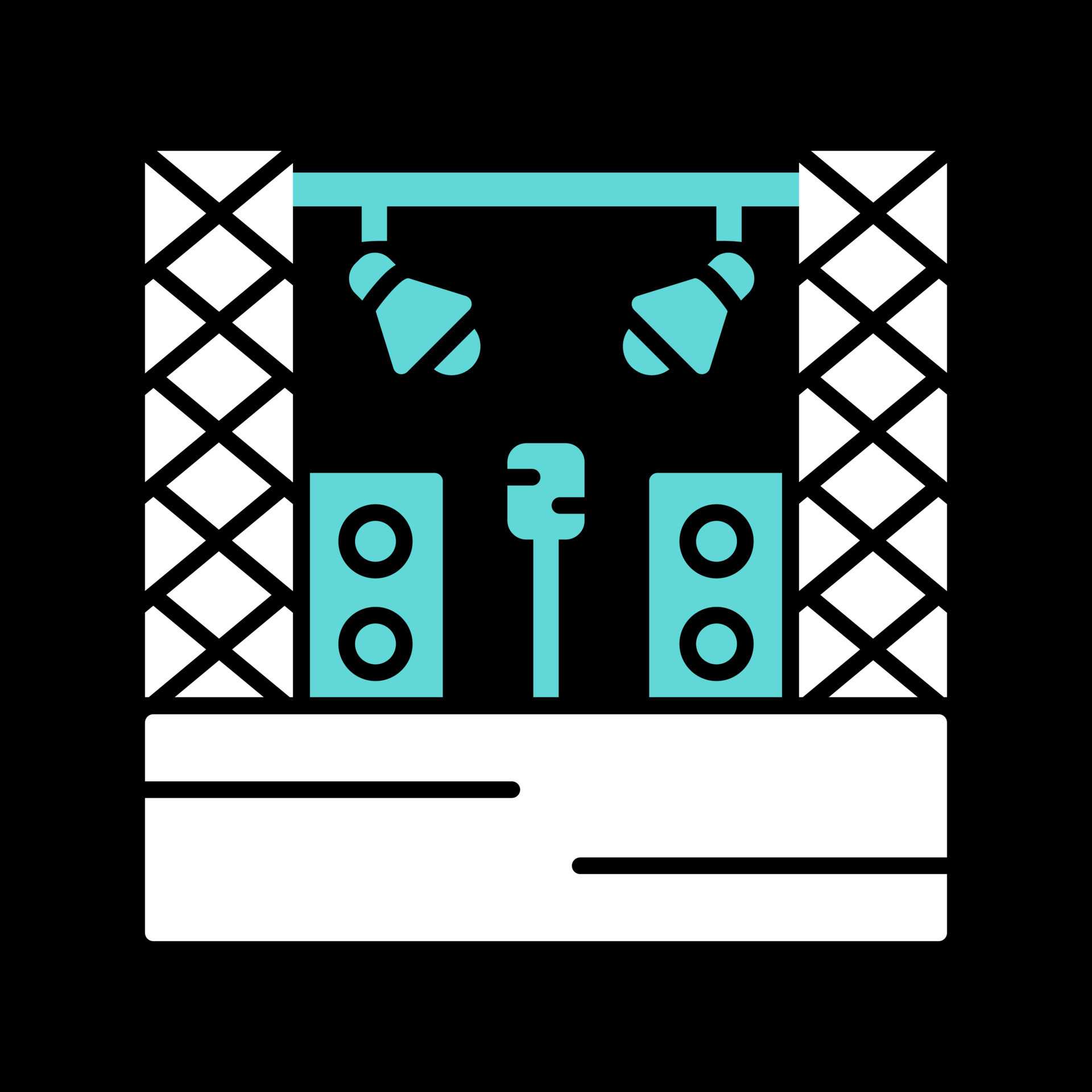 Stage Vector Icon 17473402 Vector Art at Vecteezy
