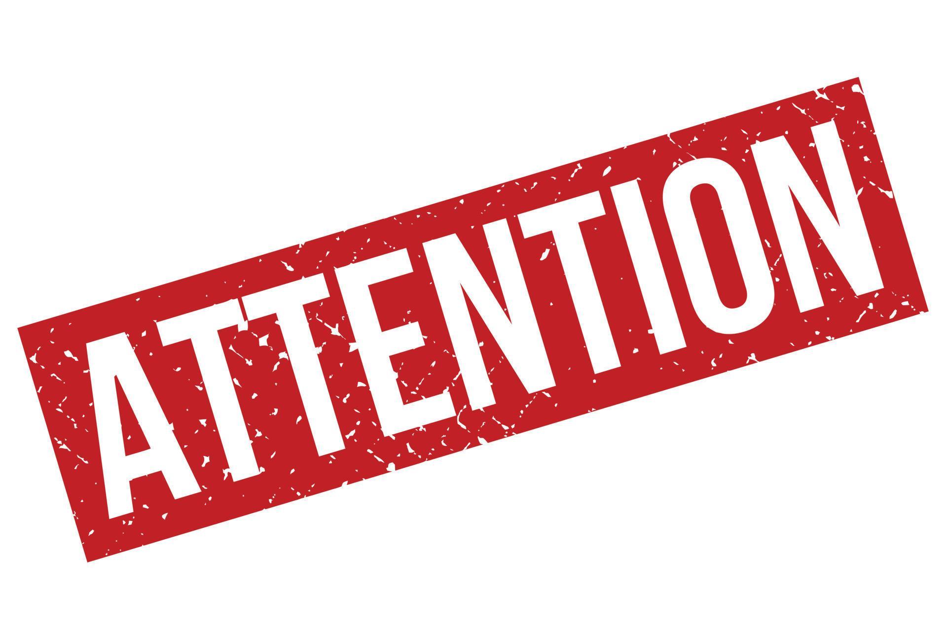 Red Grunge Attention Rubber Stamp Isolated On White Background 17479881 ...