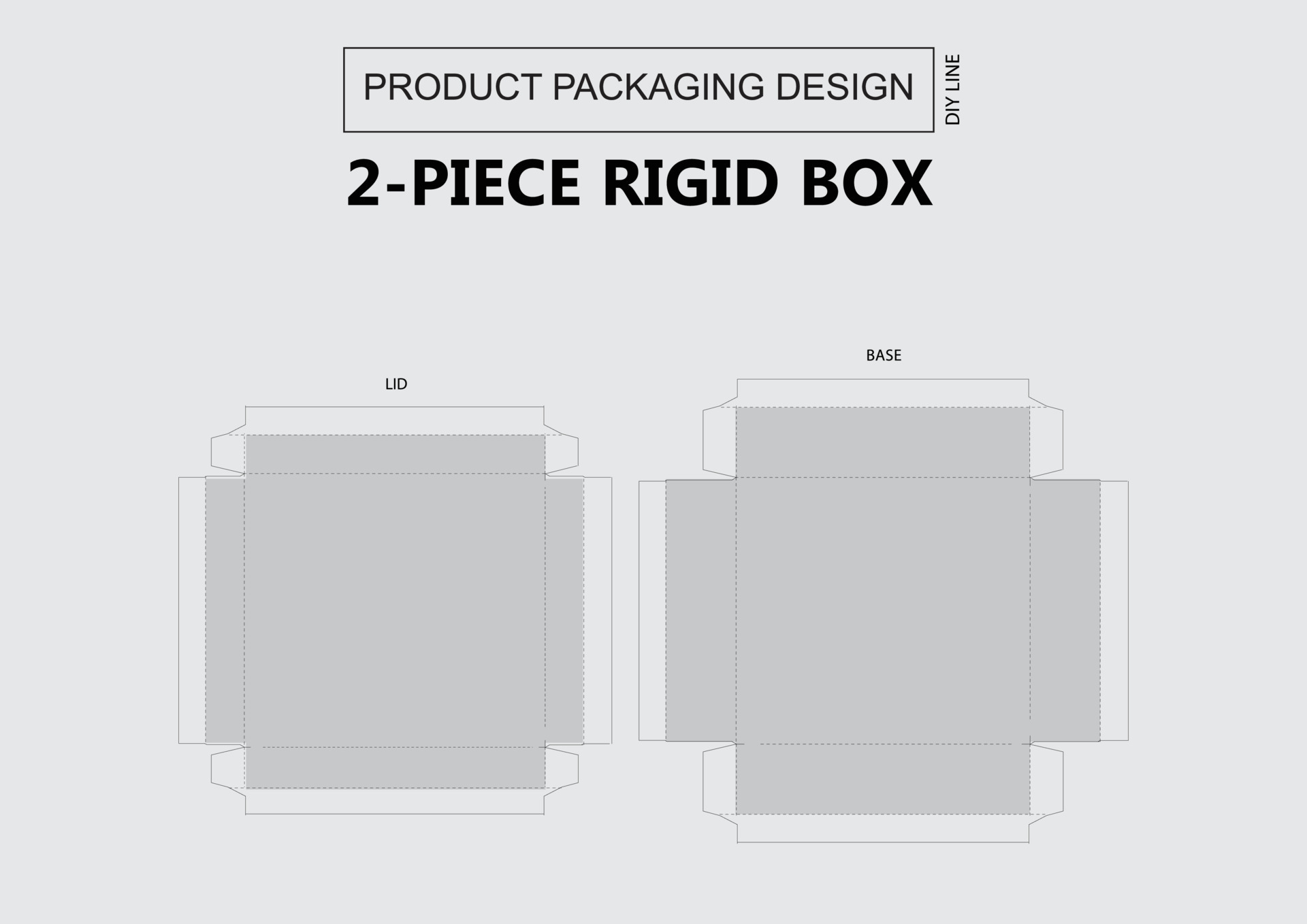 2 Piece Rigid Box 17480819 Vector Art at Vecteezy