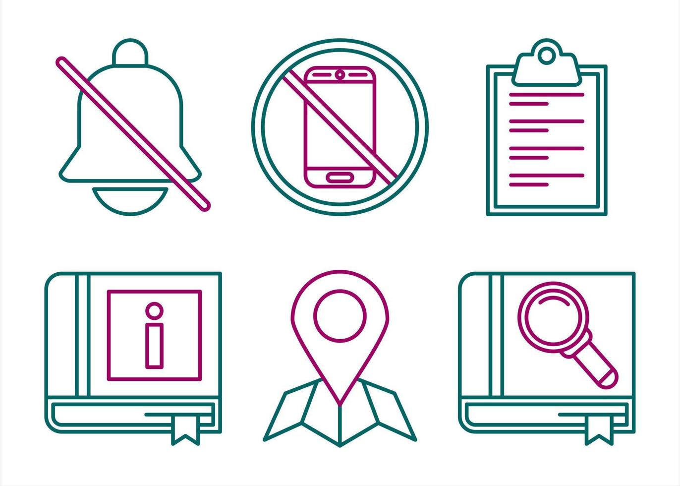 Library Vector Icon Set 17482565 Vector Art at Vecteezy