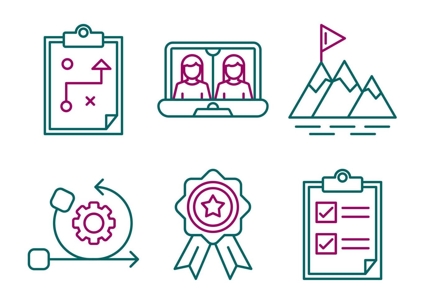 Project Planning Vector Icon Set 17482599 Vector Art at Vecteezy