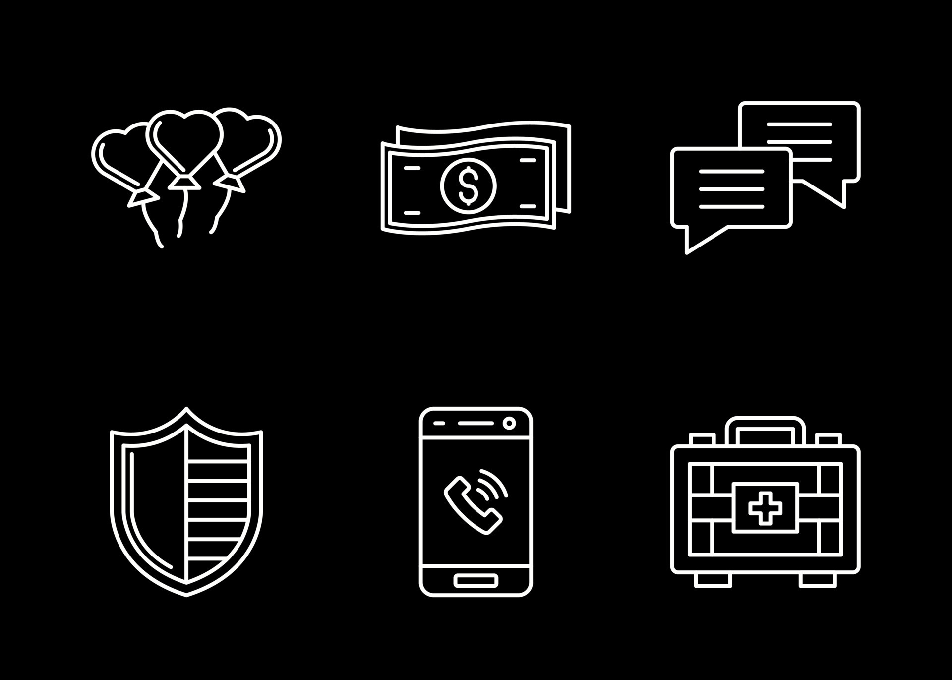 Set of Unique Vector Icons 17483080 Vector Art at Vecteezy