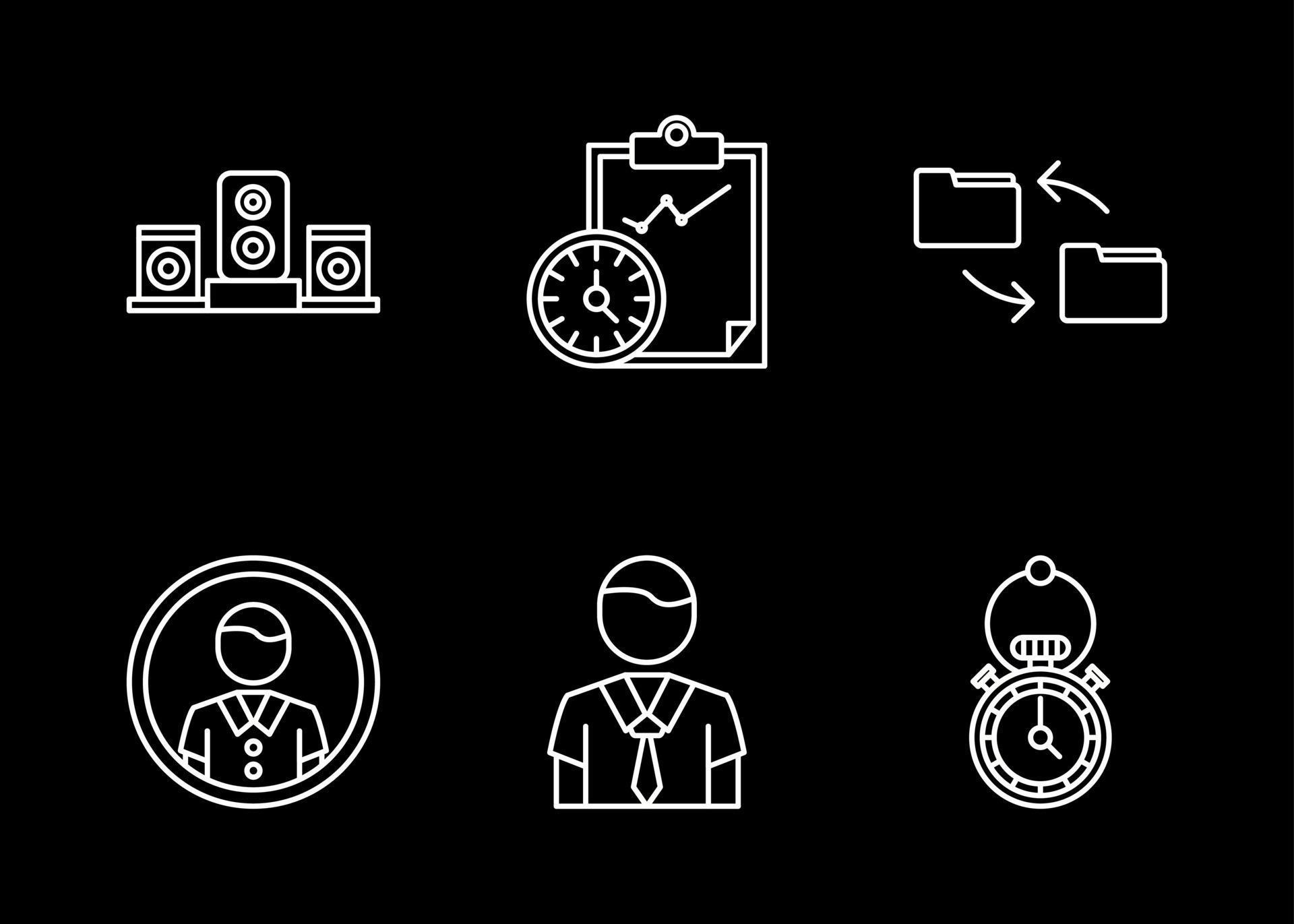 Project Planning Vector Icon Set 17483205 Vector Art at Vecteezy