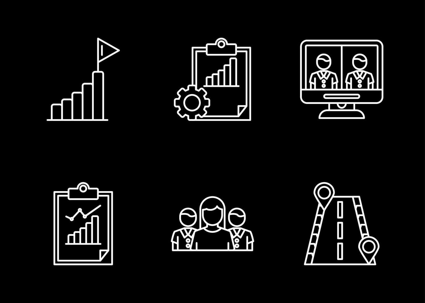 Project Planning Vector Icon Set 17483213 Vector Art at Vecteezy