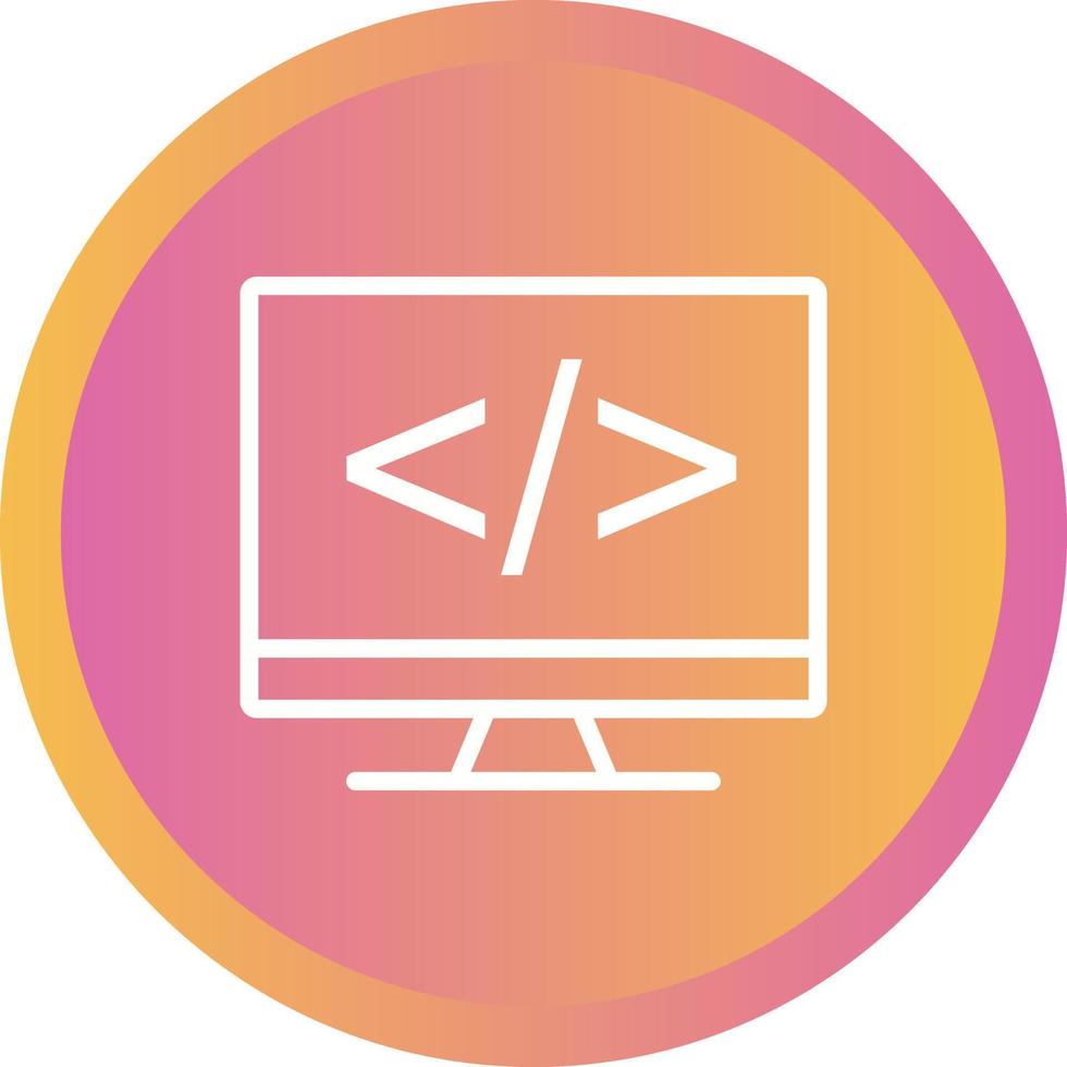 Beautiful Coding on screen vector line icon 17483628 Vector Art at Vecteezy