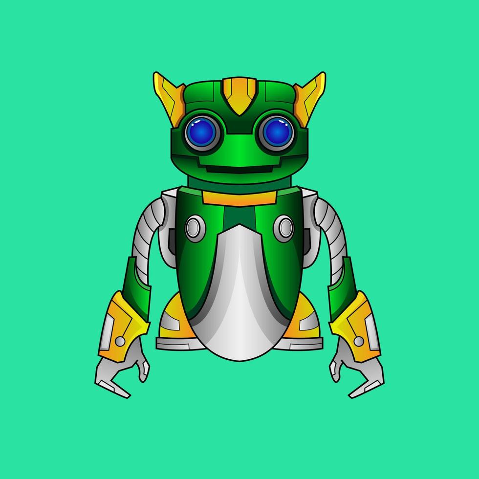 robot characters for kids Robotic character with happy modern technology post and gestures ...