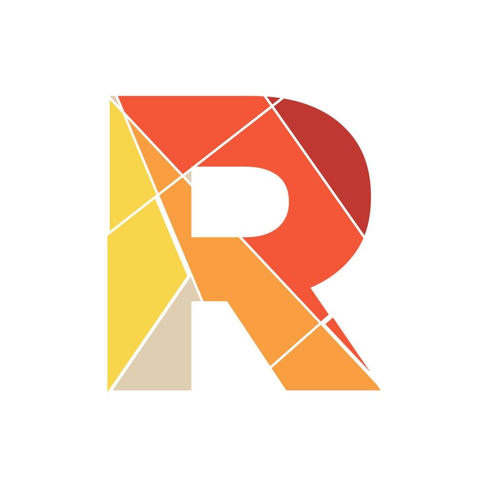 Initial R Mosaic Logo 17486207 Vector Art at Vecteezy