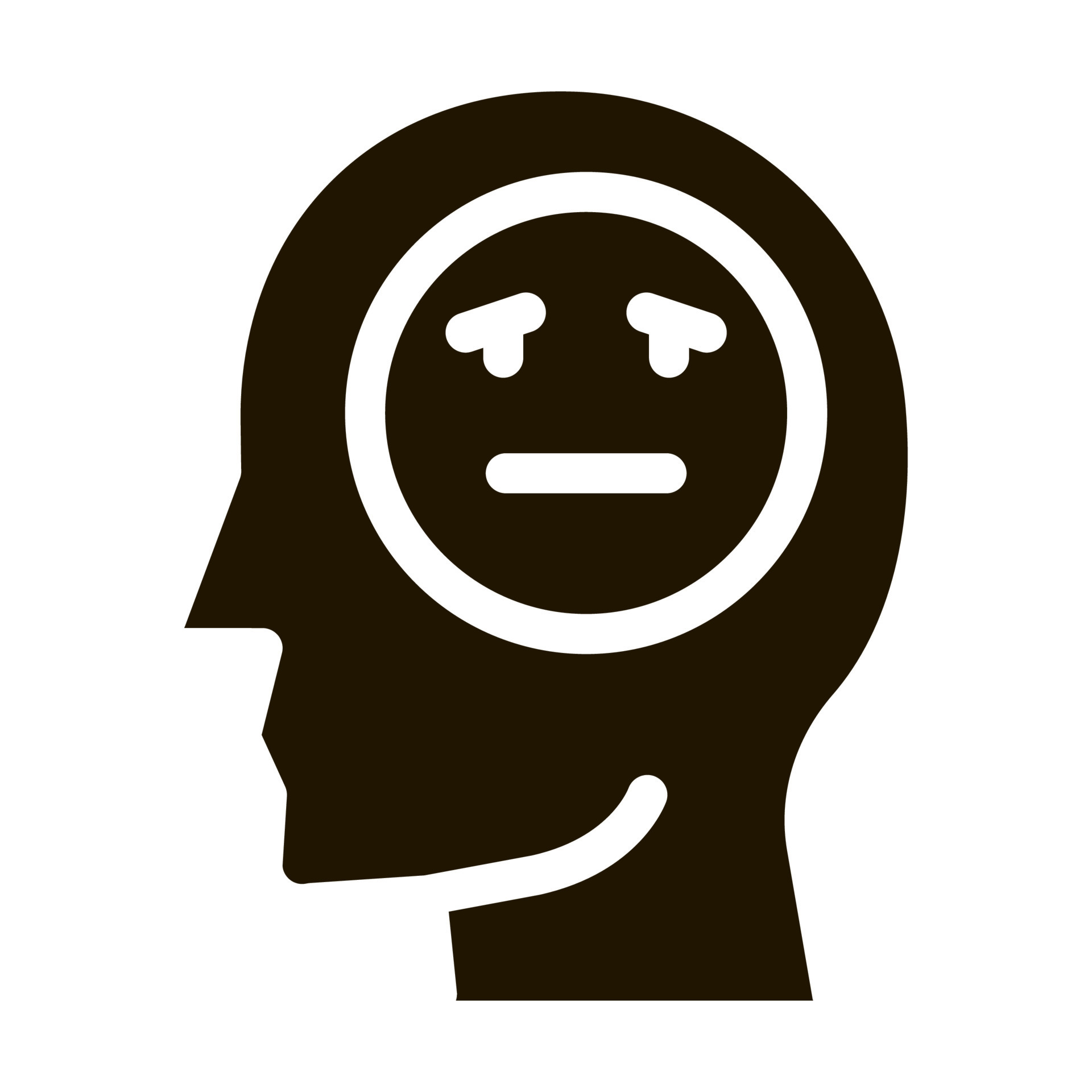 Man Melancholy Smiley Icon Illustration 17491077 Vector Art at Vecteezy
