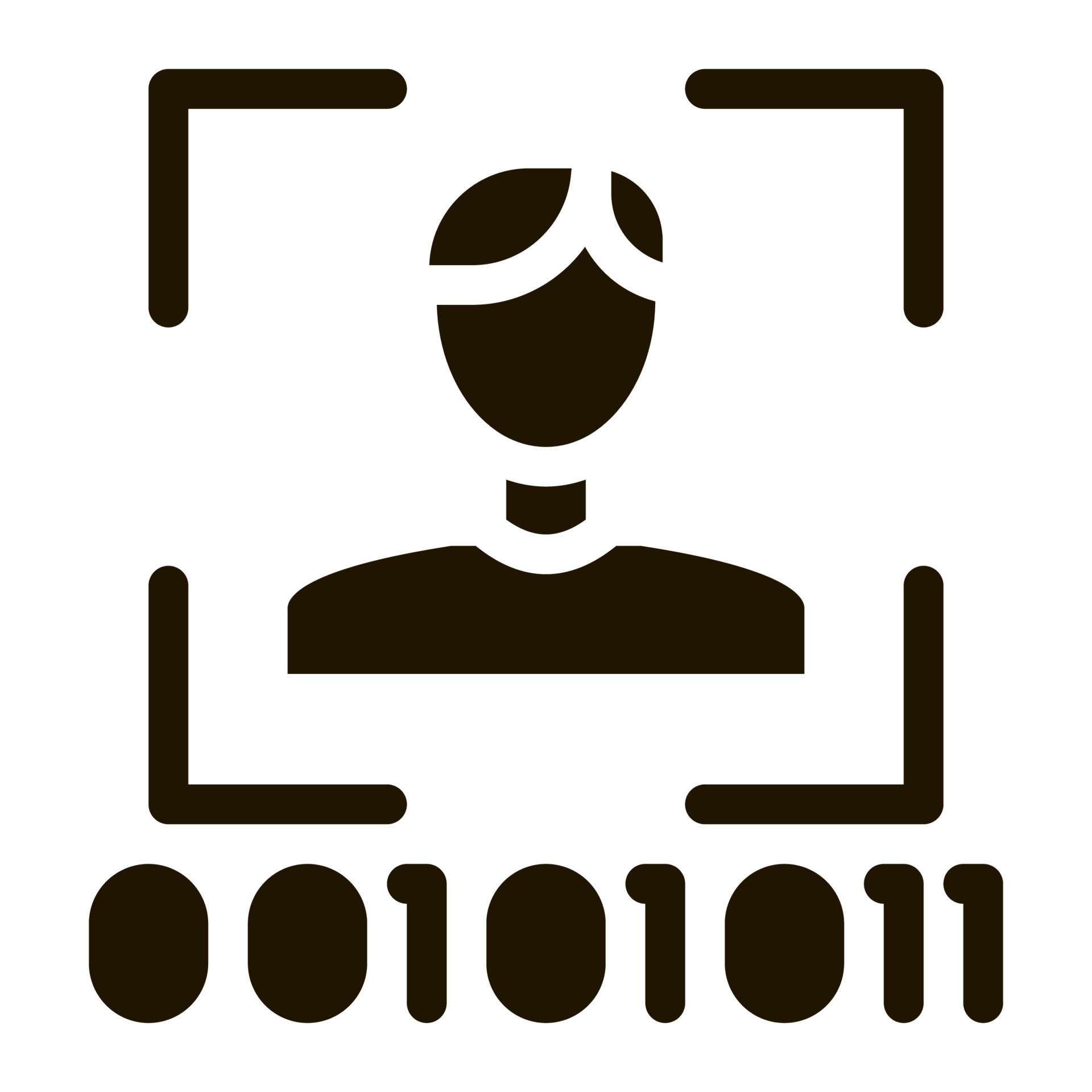 Human Binary Code Icon Vector Glyph Illustration 17492981 Vector Art At Vecteezy