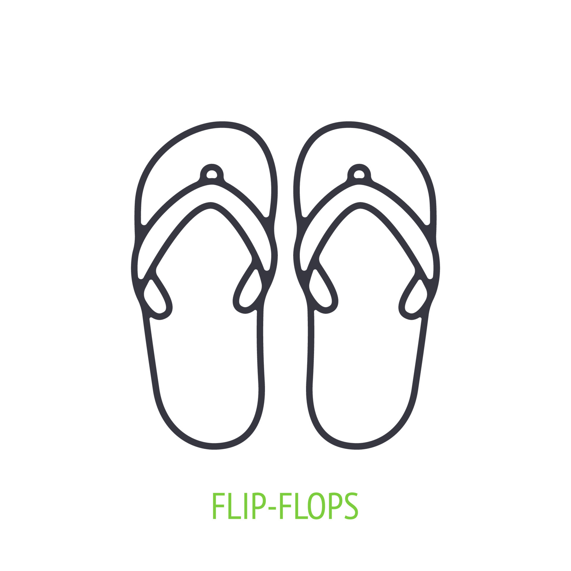 Flip-flops outline icon 17495965 Vector Art at Vecteezy Flip-flops outline icon 17495965 Vector Art at Vecteezy
