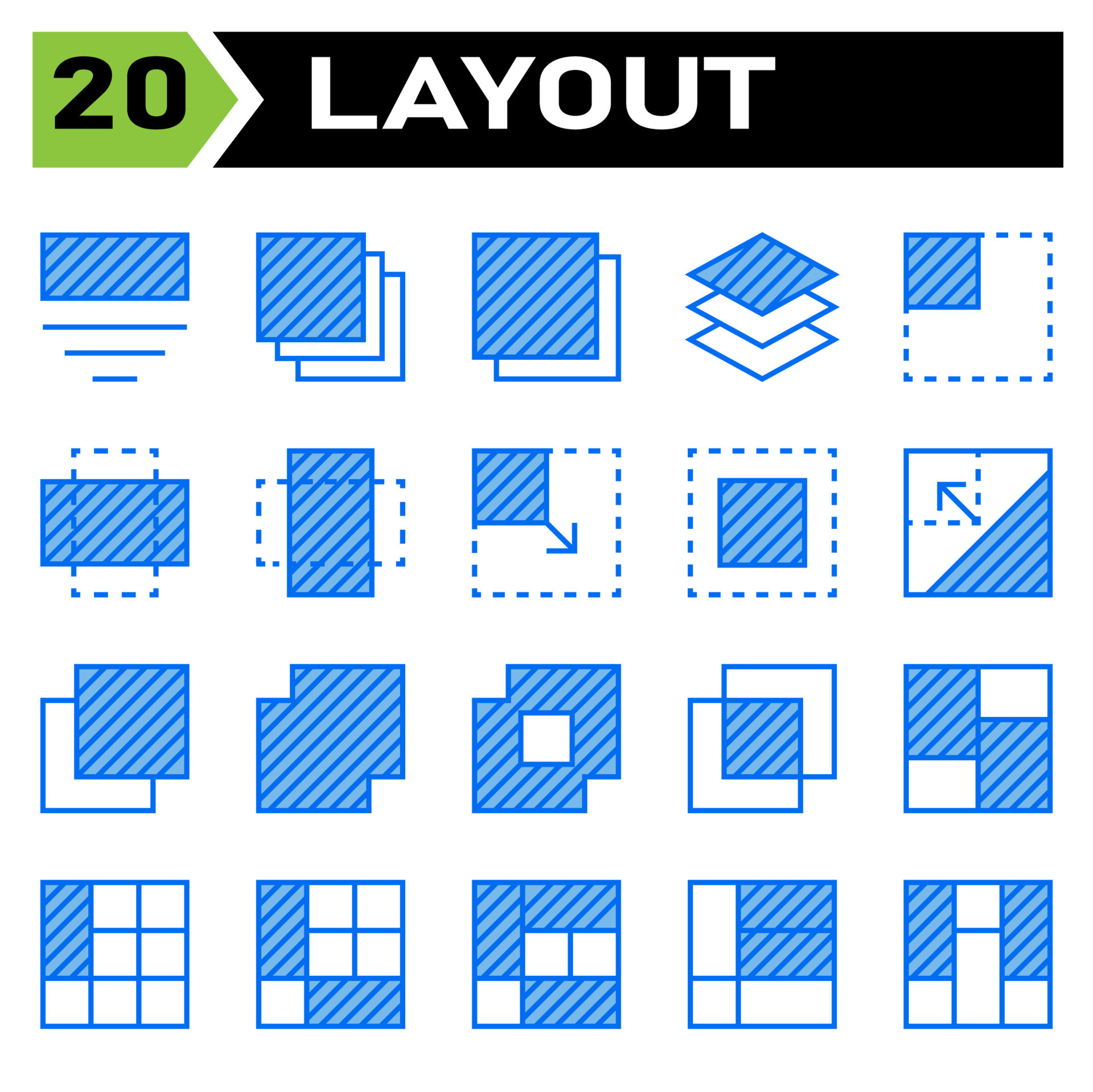 Layout icon set include layout, grid, dashboard, interface, user ... Layout icon set include layout, grid, dashboard, interface, user ...
