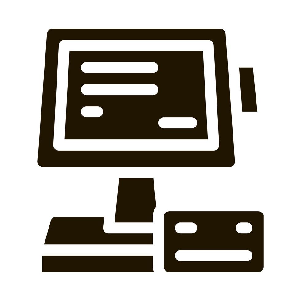 pos terminal display and card icon Vector Glyph Illustration 17496939 ... pos terminal display and card icon Vector Glyph Illustration 17496939 ...