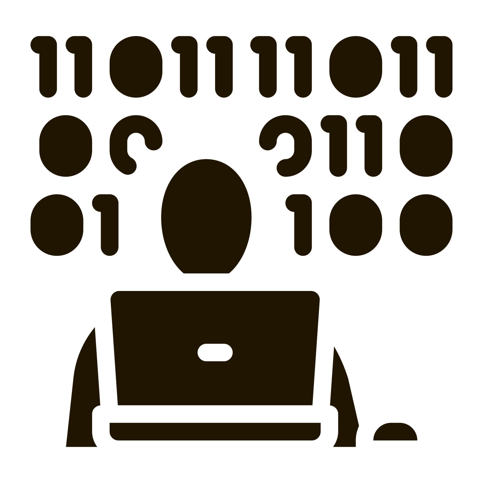 binary code icon Vector Glyph Illustration 17501799 Vector Art at Vecteezy