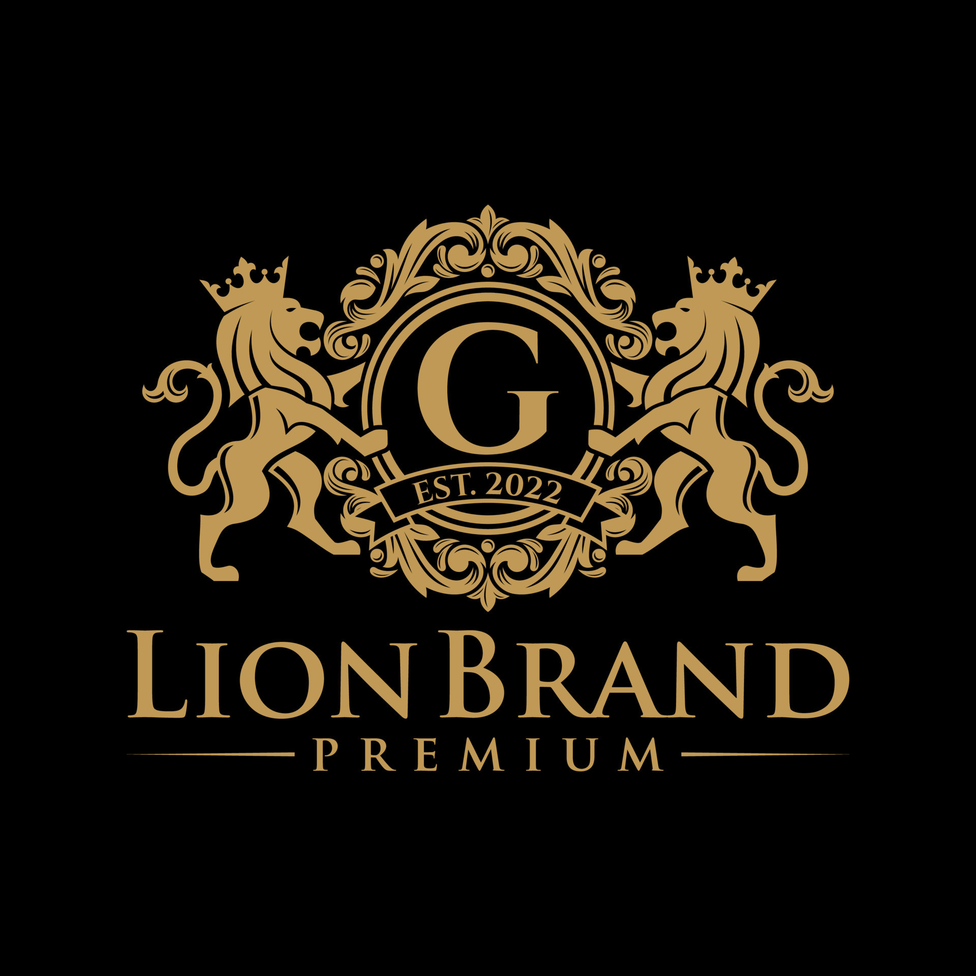 Luxury Lion crest heraldry logo. Elegant gold heraldic shield icon ... Luxury Lion crest heraldry logo. Elegant gold heraldic shield icon ...