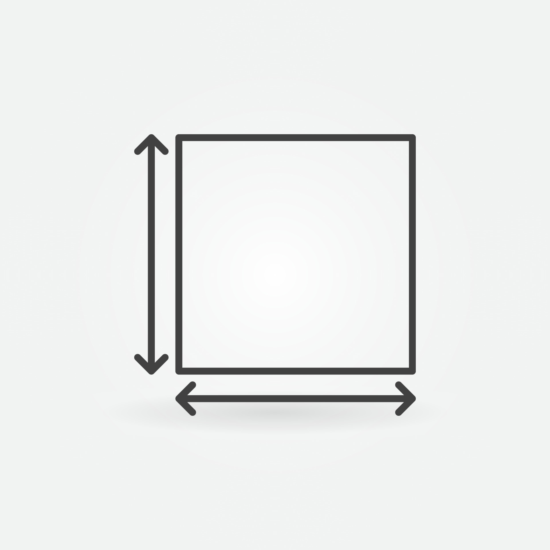 Perimeter vector Dimension concept icon in outline style 17505274 Vector Art at Vecteezy