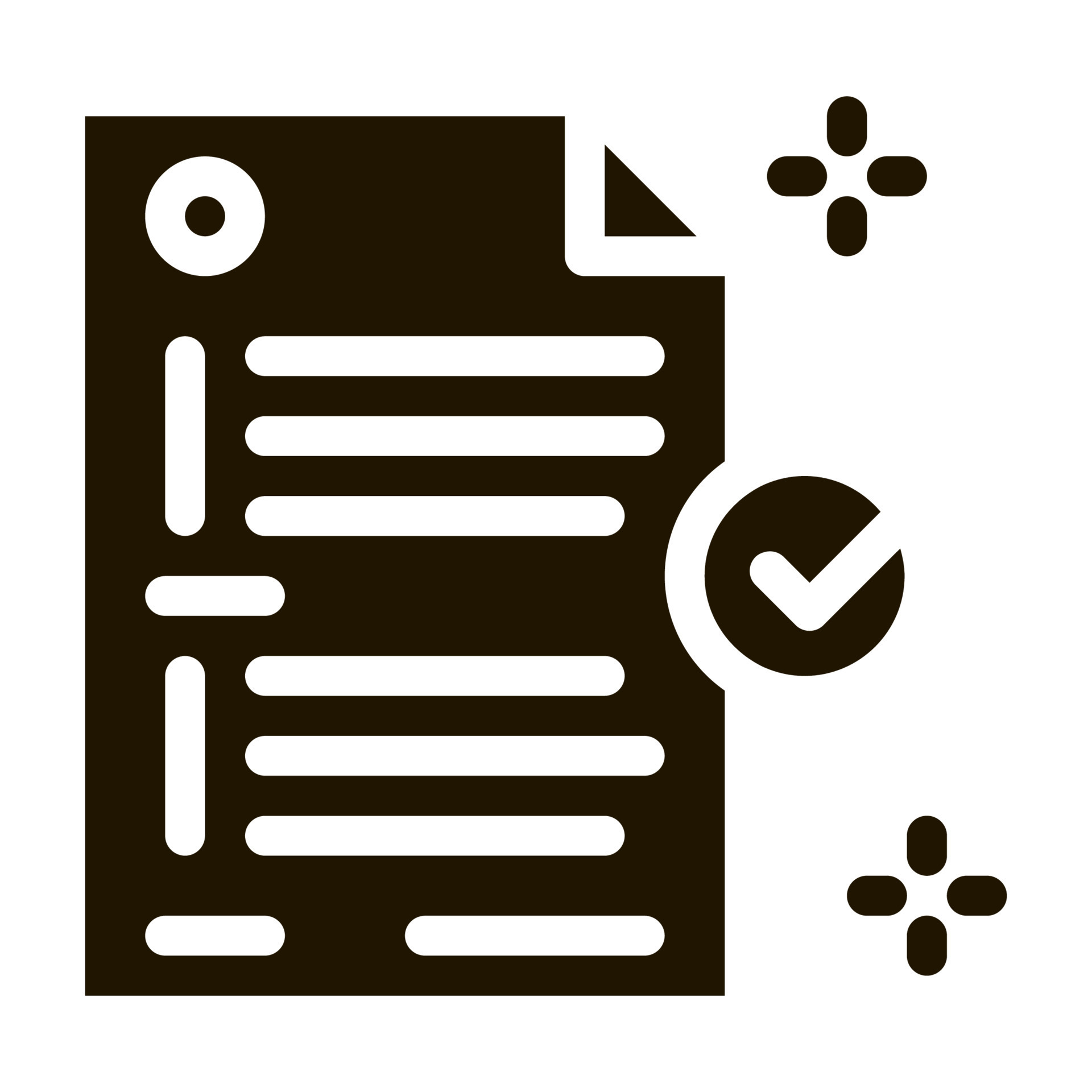 Document Confirmation Icon Vector Glyph Illustration 17508513 Vector