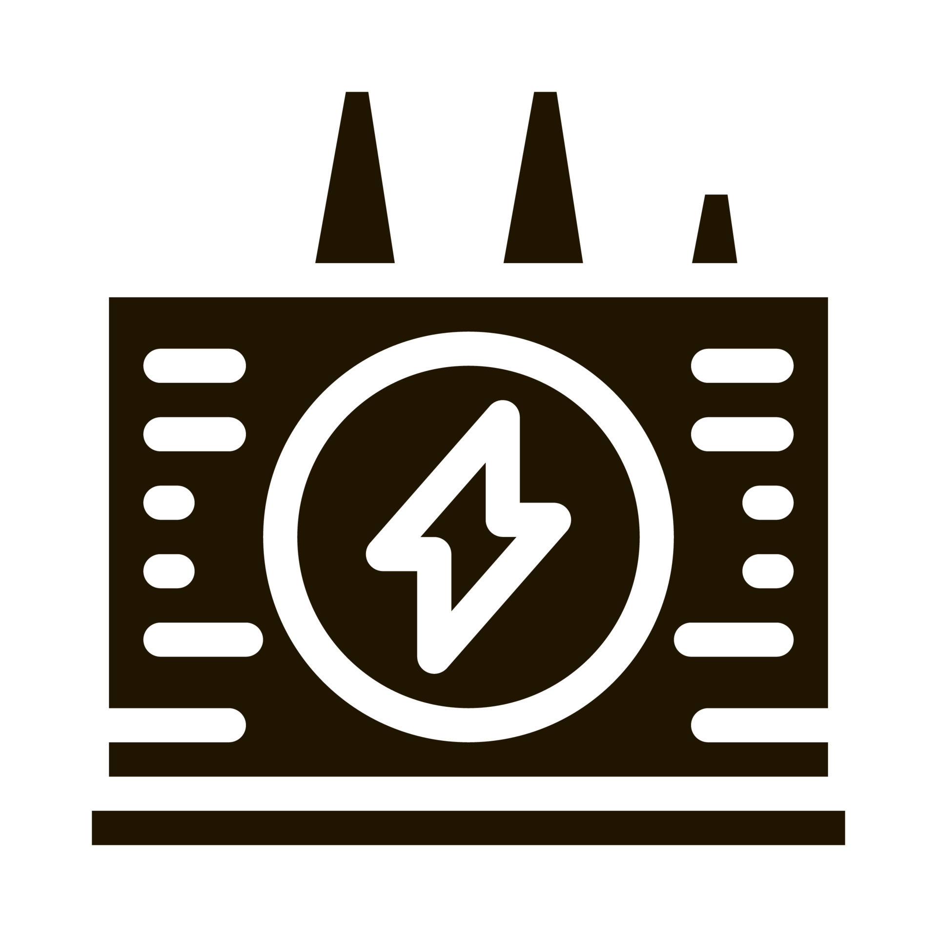 power station icon Vector Glyph Illustration 17508739 Vector Art at Vecteezy