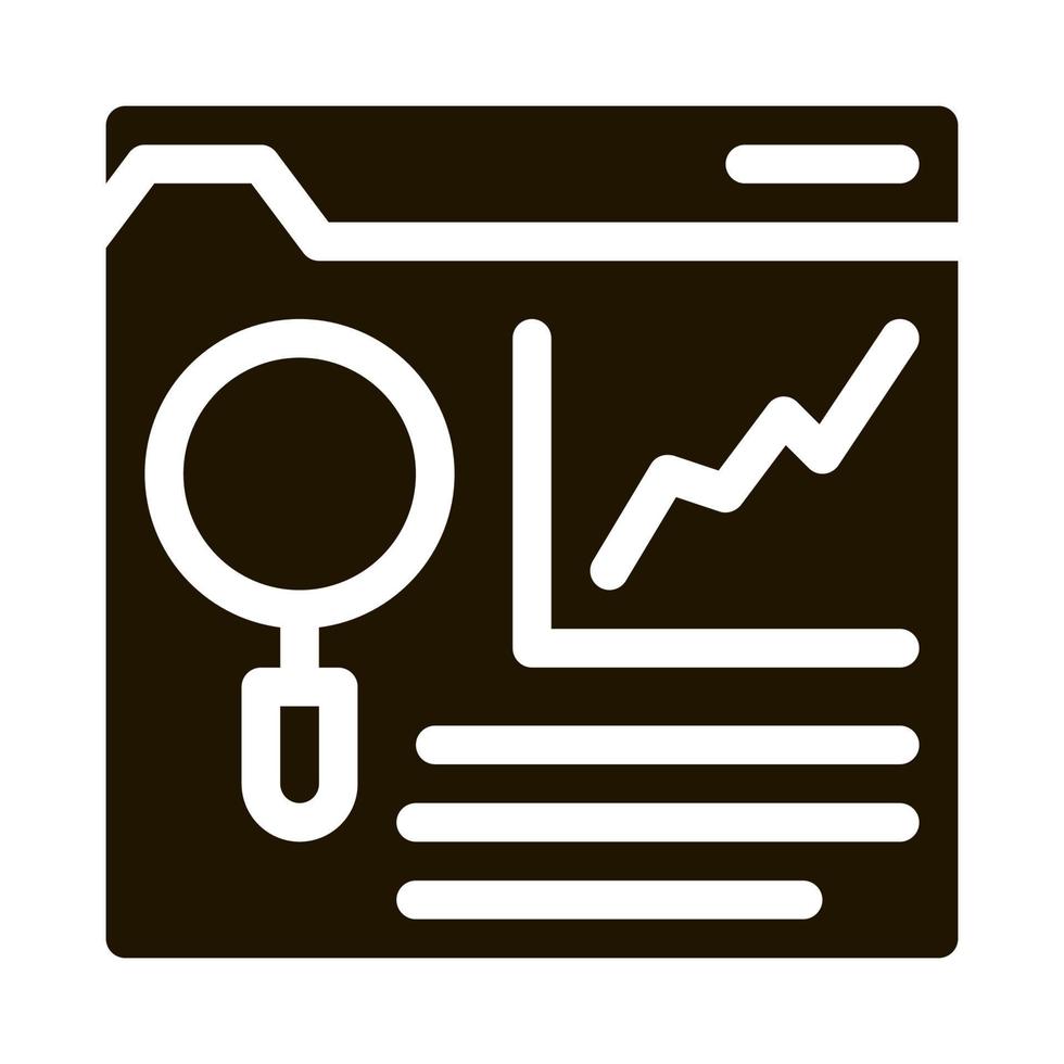 research information folder icon Vector Glyph Illustration 17509815 ...