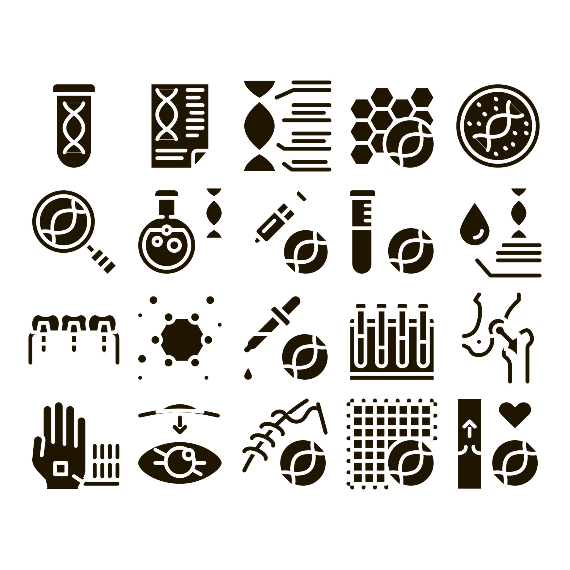 Biomaterials Collection Elements Vector Icons Set 17510688 Vector Art ... Biomaterials Collection Elements Vector Icons Set 17510688 Vector Art ...