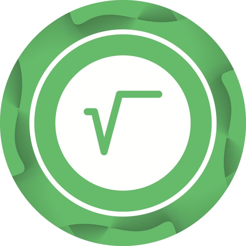 Beautiful Square Root Symbol Glyph Vector Icon 17510955 Vector Art At