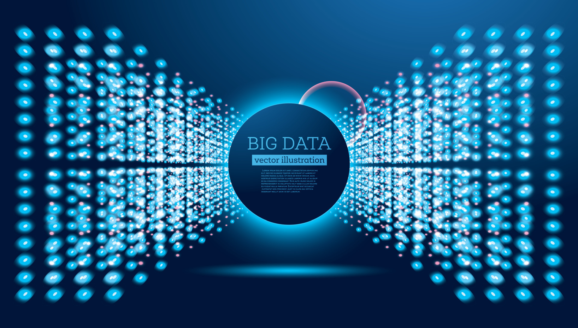 Big Data Futuristic Science Background With Copy Space 17518739 Vector