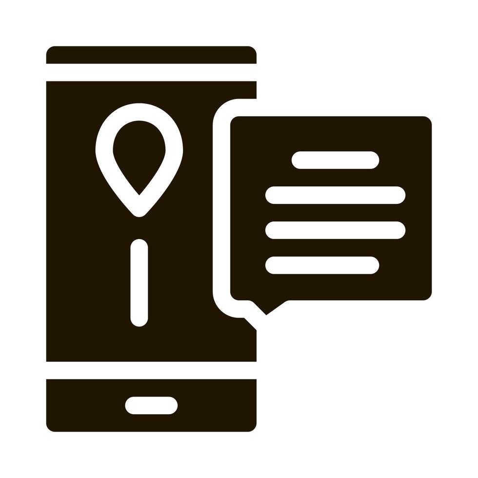 Courier Delivery Mobile Application Icon Vector Glyph Illustration ... Courier Delivery Mobile Application Icon Vector Glyph Illustration ...