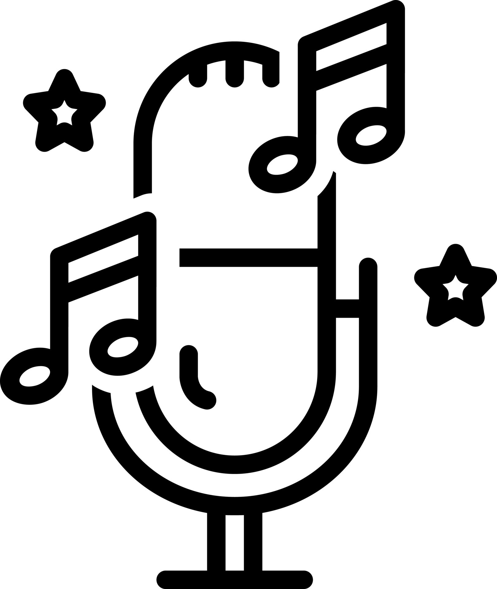 line icon for singing 17527435 Vector Art at Vecteezy