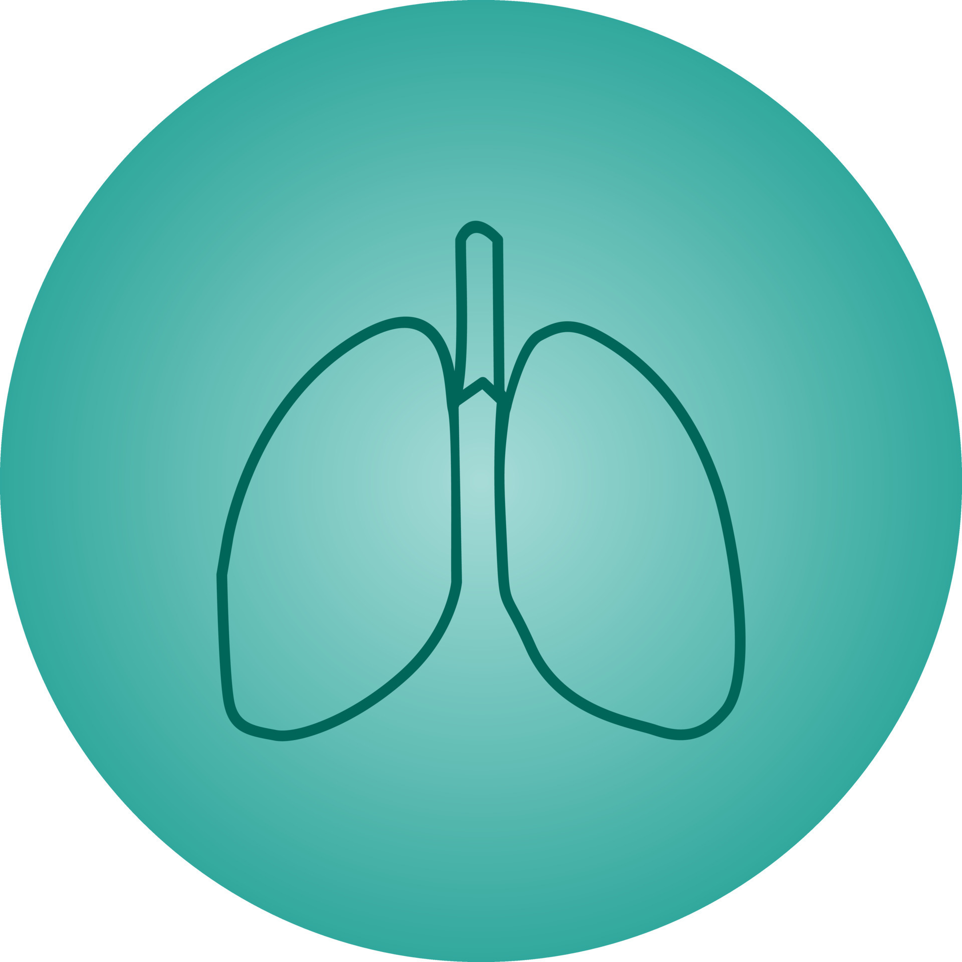 Beautiful Lungs Vector Line Icon 17528115 Vector Art At Vecteezy