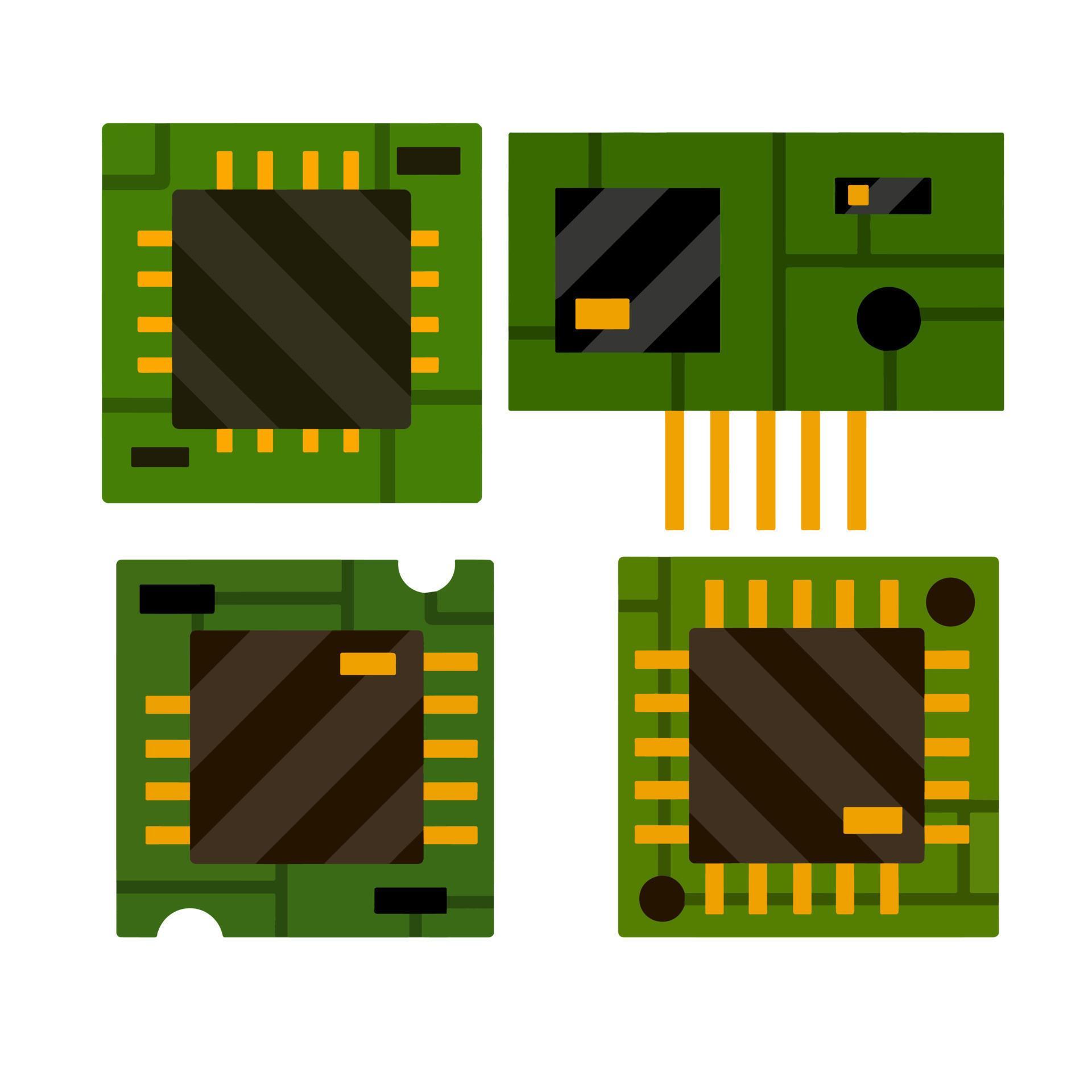 Chip. Computer accessories. Green microchip. The microprocessor and ... Chip. Computer accessories. Green microchip. The microprocessor and ...