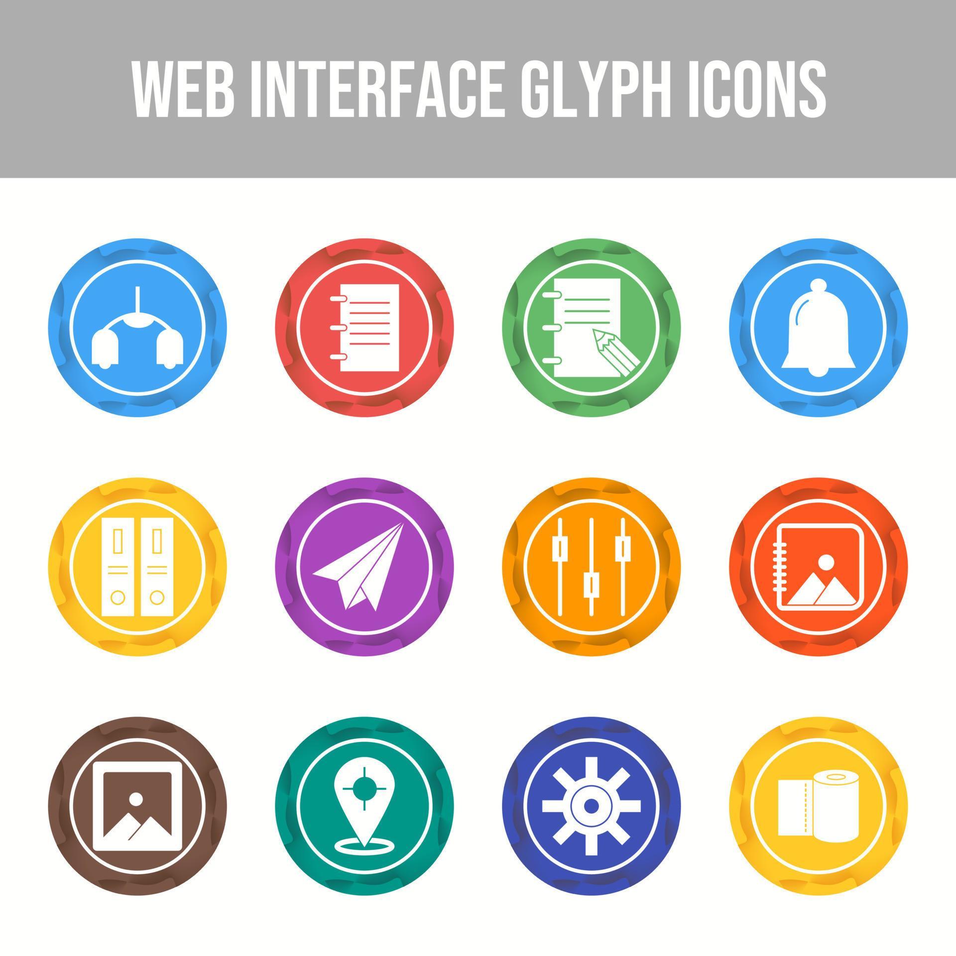 Beautiful Web Interface vector icon set 17538448 Vector Art at Vecteezy