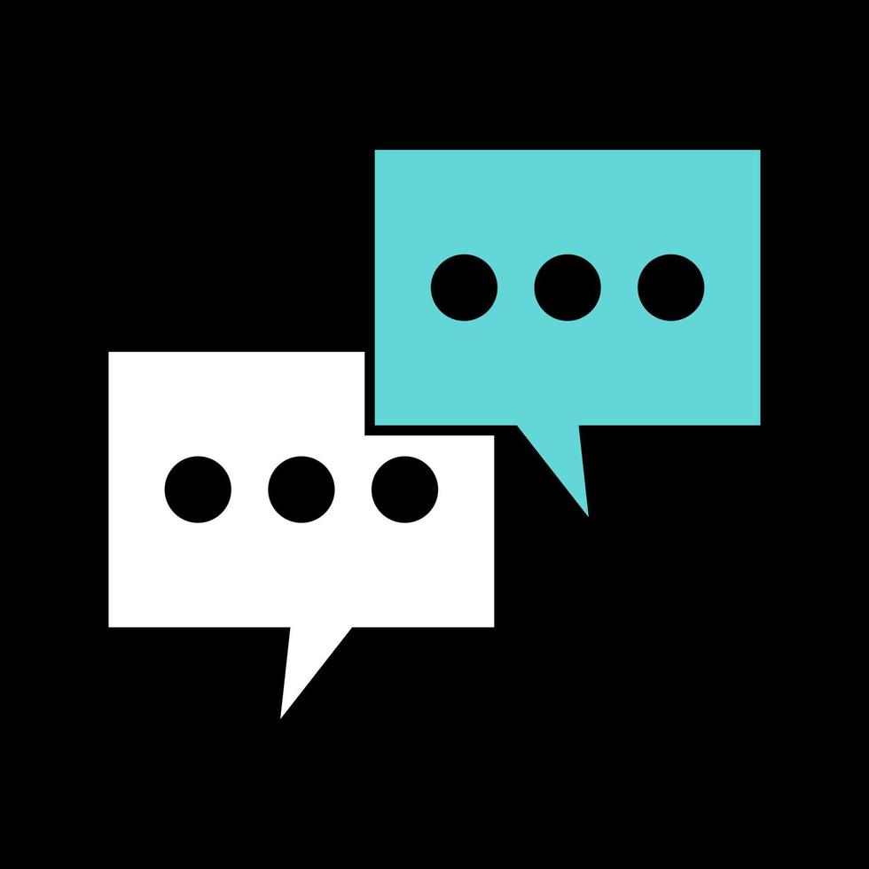 Double Message Bubble Vector Icon 17540290 Vector Art at Vecteezy