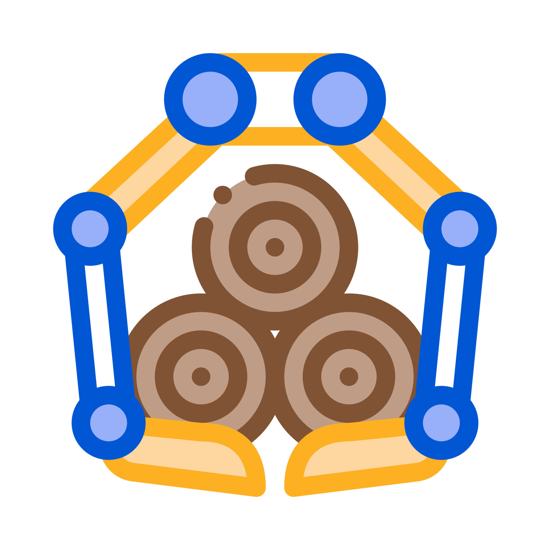 logging loading machine icon vector outline illustration 17542038 ...