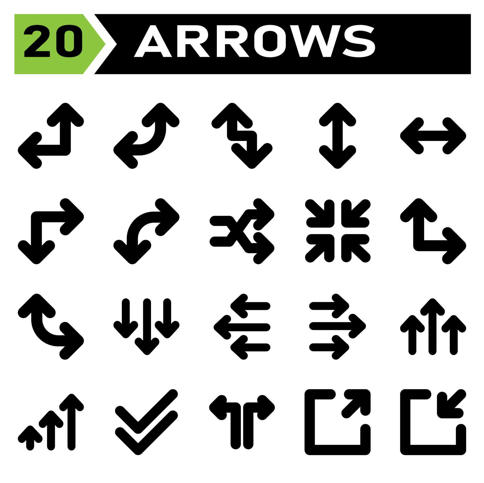 Arrows icon set include arrow, arrows, right, direction, arrow right ...