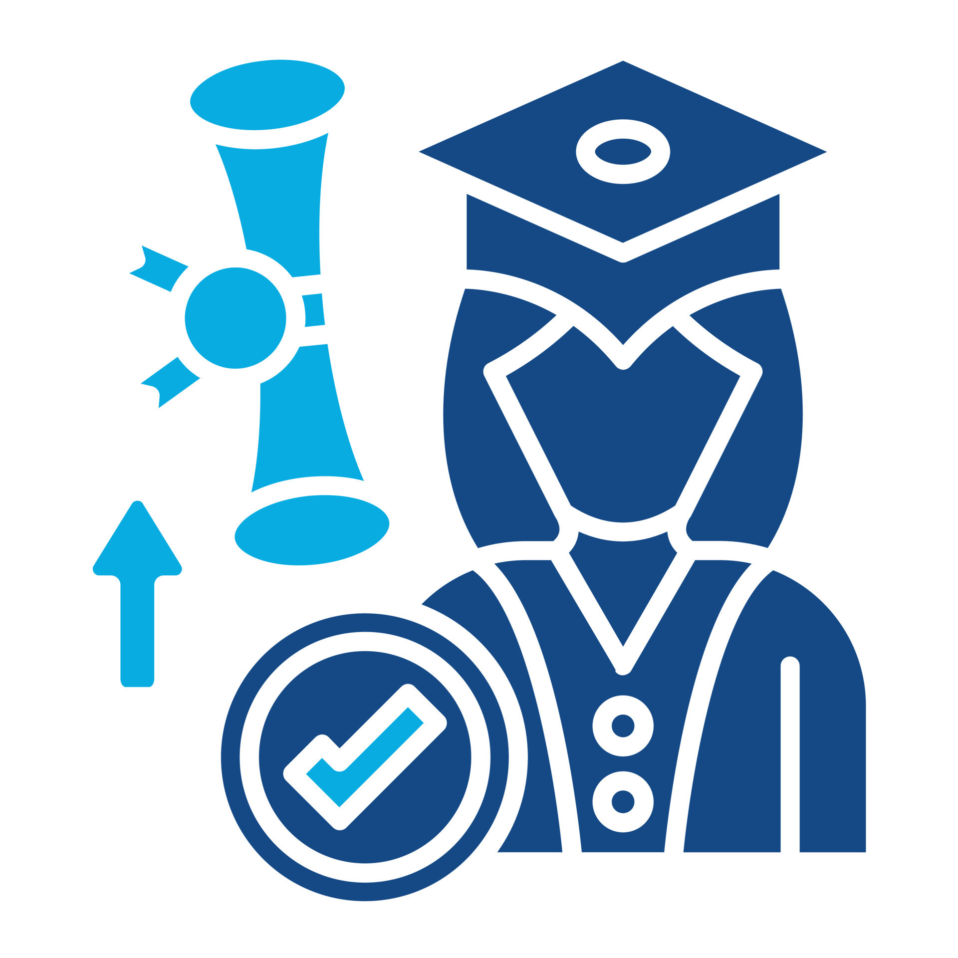 Postgraduate Student Glyph Two Color Icon 17543634 Vector Art at Vecteezy