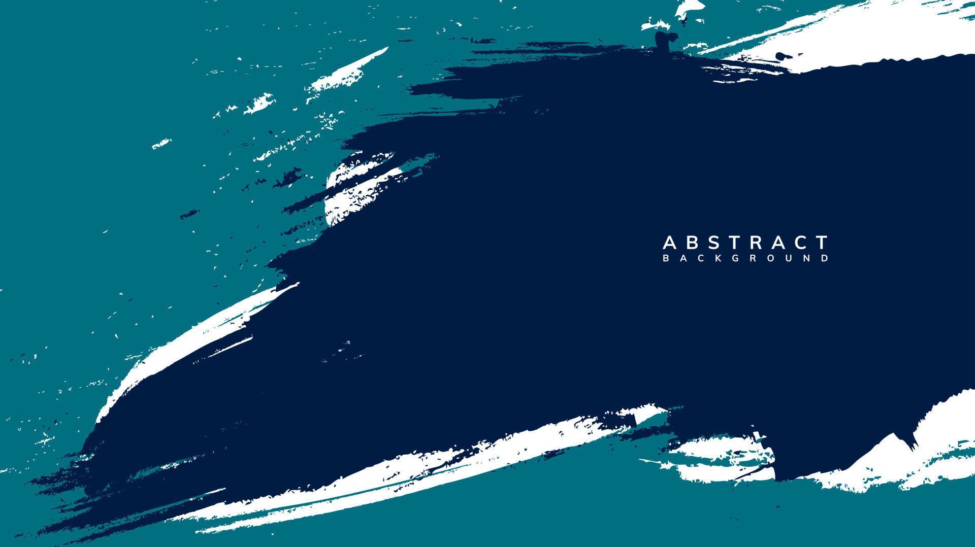 Blue grunge brush stroke on white background 17545188 Vector Art at ...