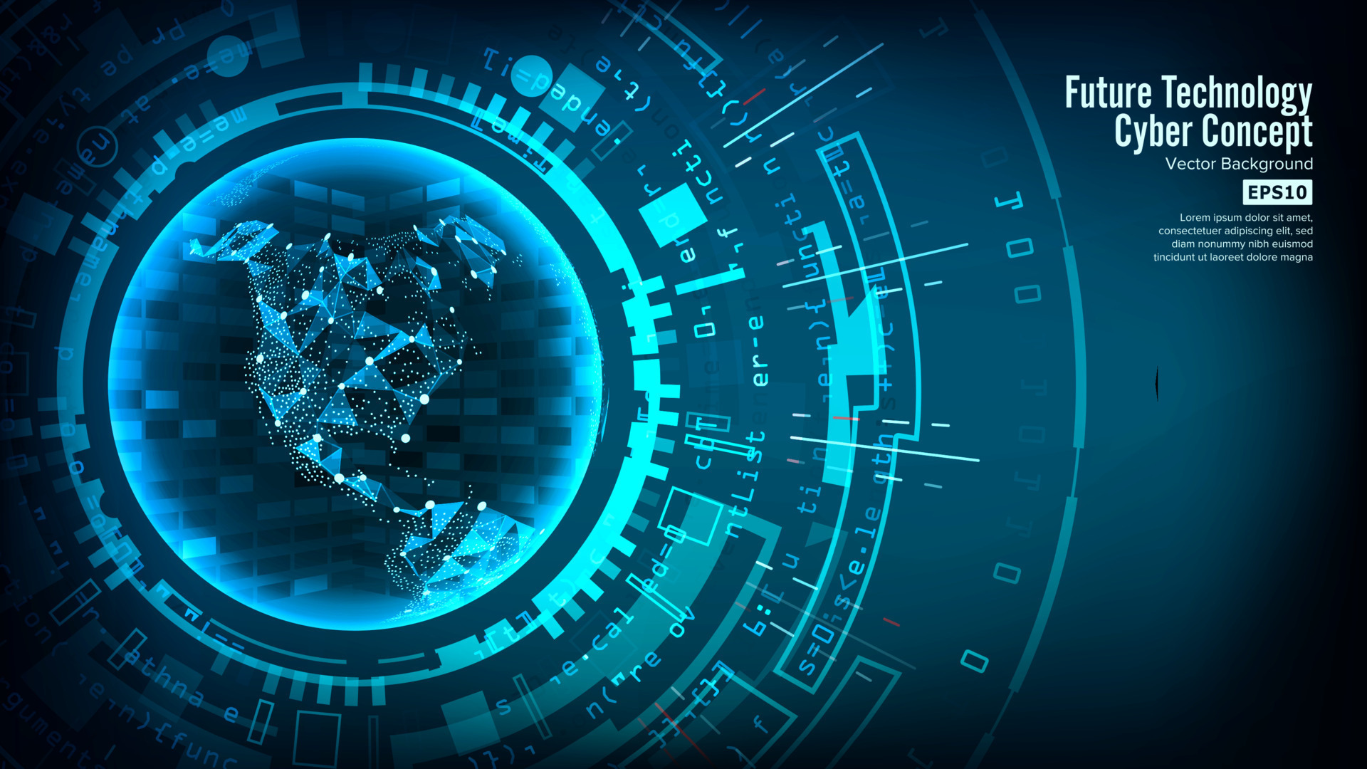 Futuristic Technology Connection Structure Vector Abstract Background Cyberspace Electronic