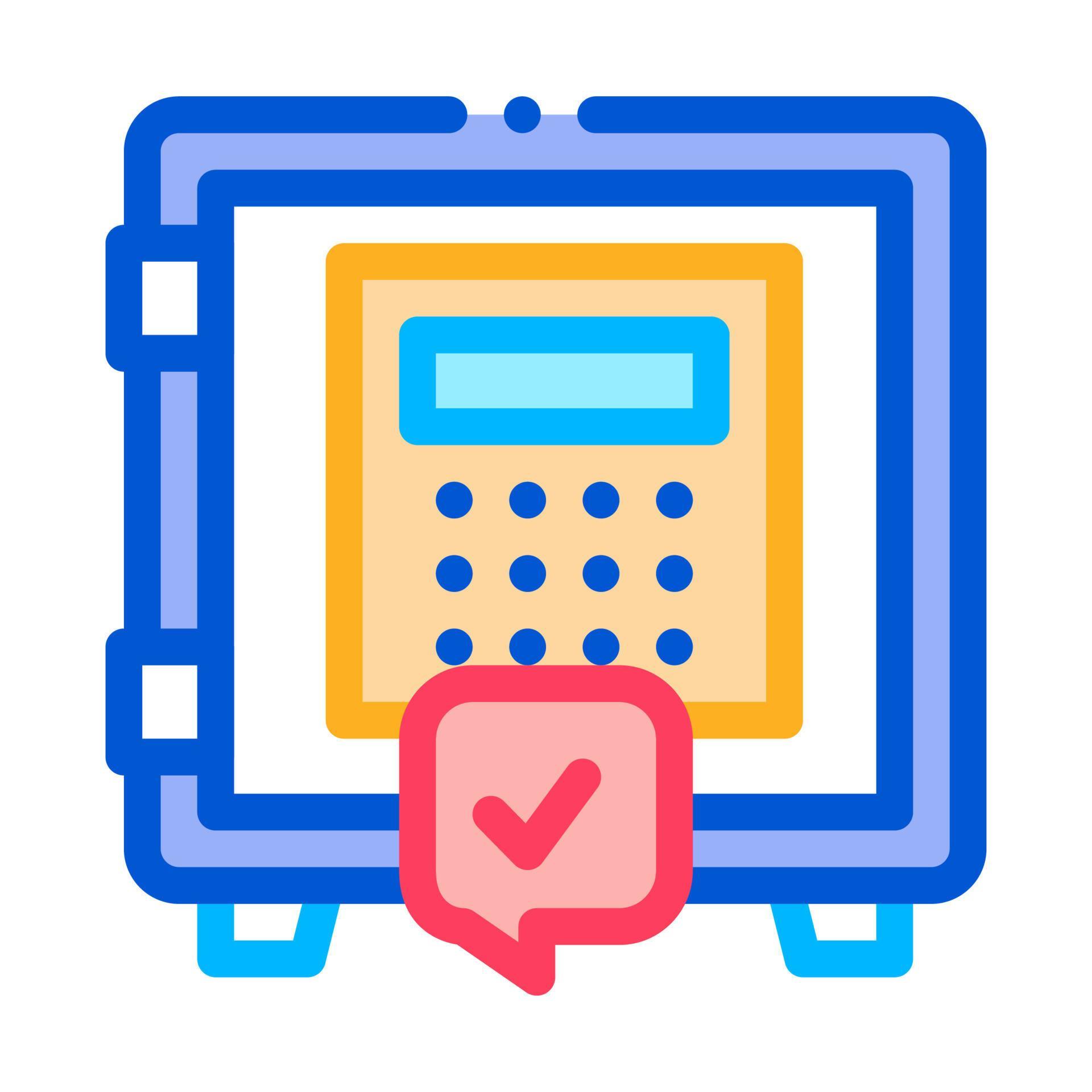 Code Safe Icon Vector Outline Illustration 17548853 Vector Art At Vecteezy